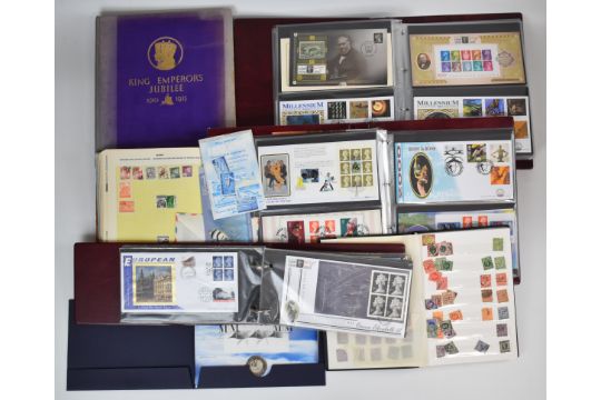 Collection of stamps and first day covers including Benham large first ...