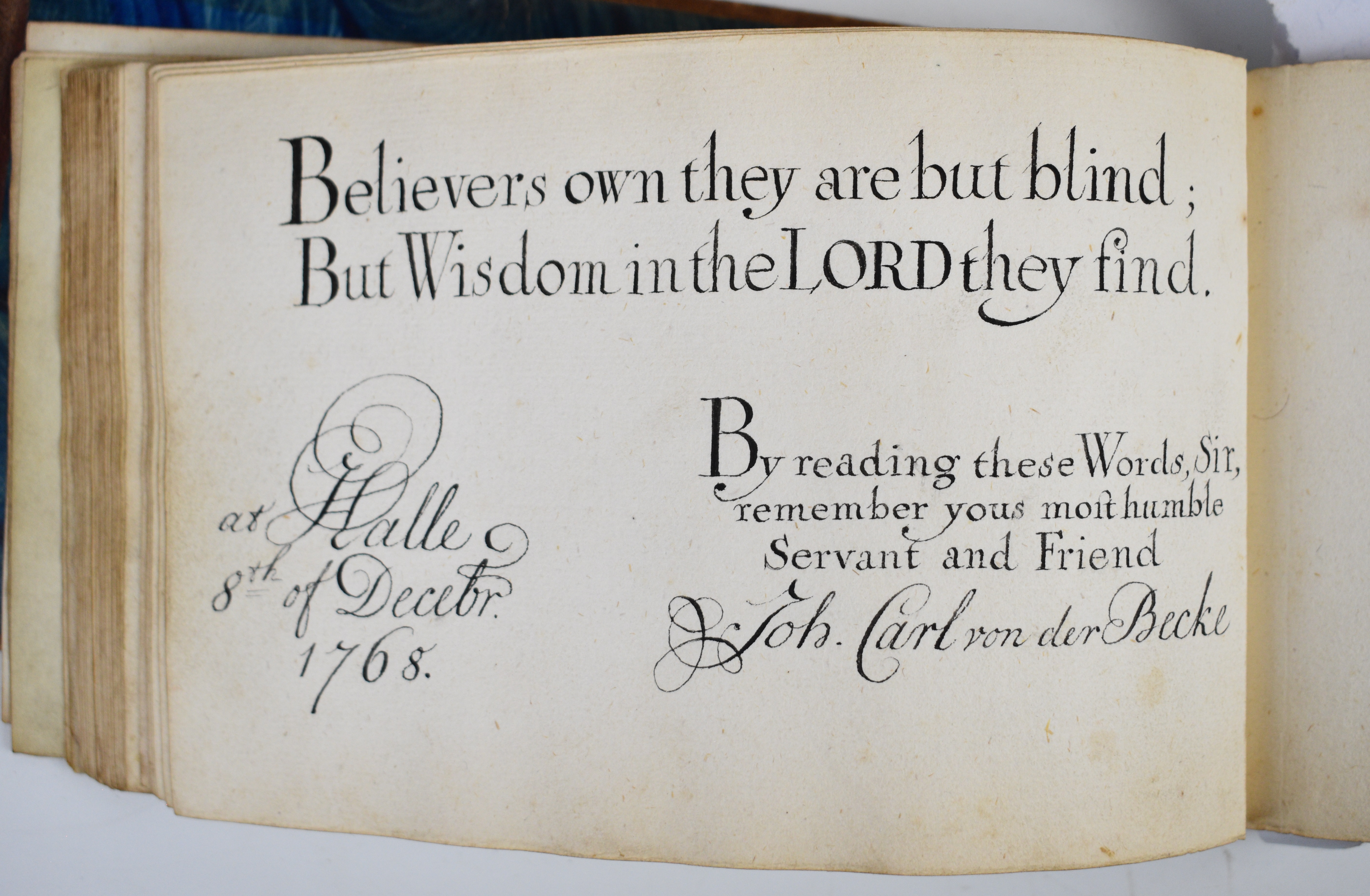 18th century Commonplace Album belonging to Samuel Thornton, with hand ...