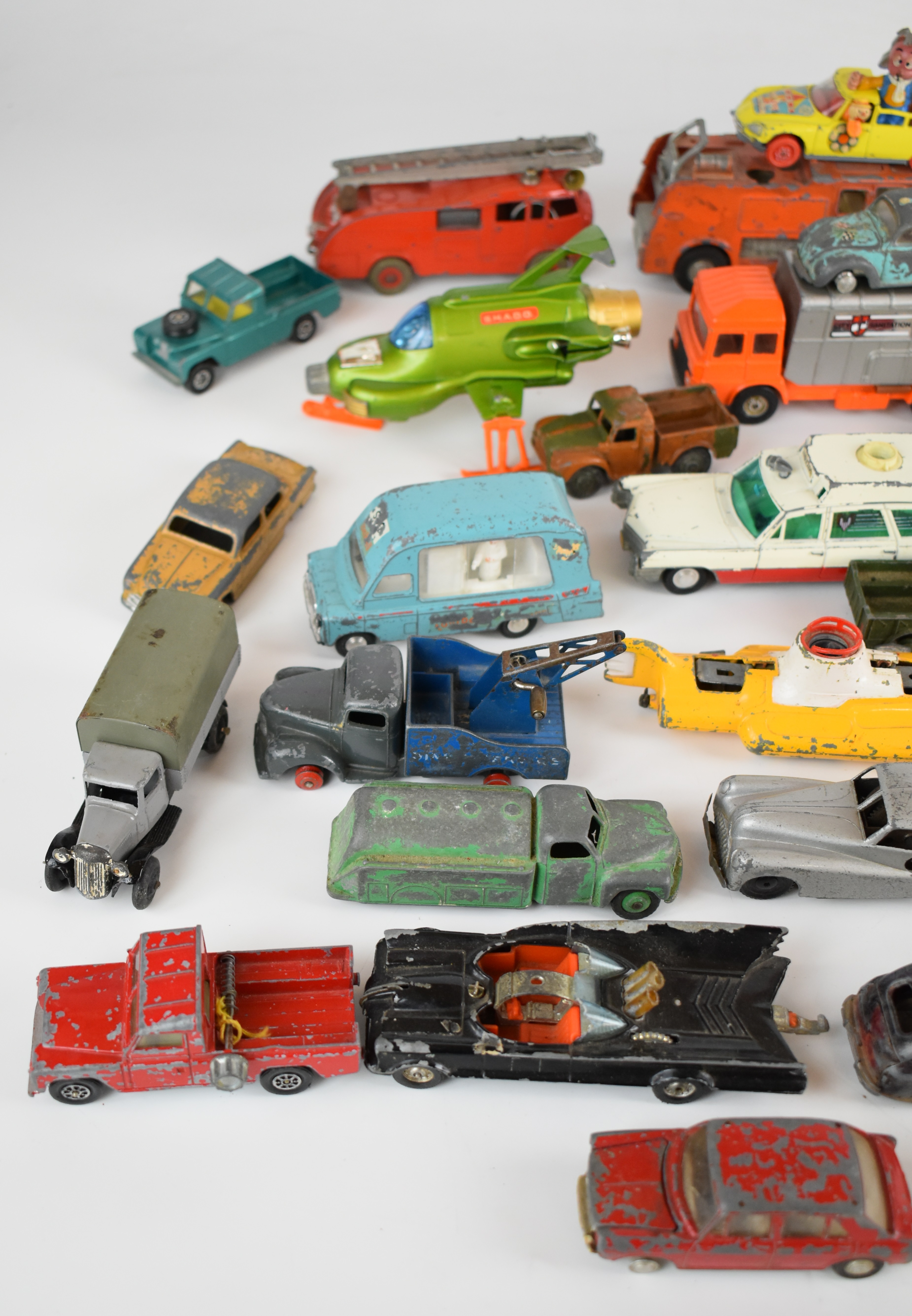 Forty five vintage Dinky, Corgi and Pocketoy diecast model cars and ...