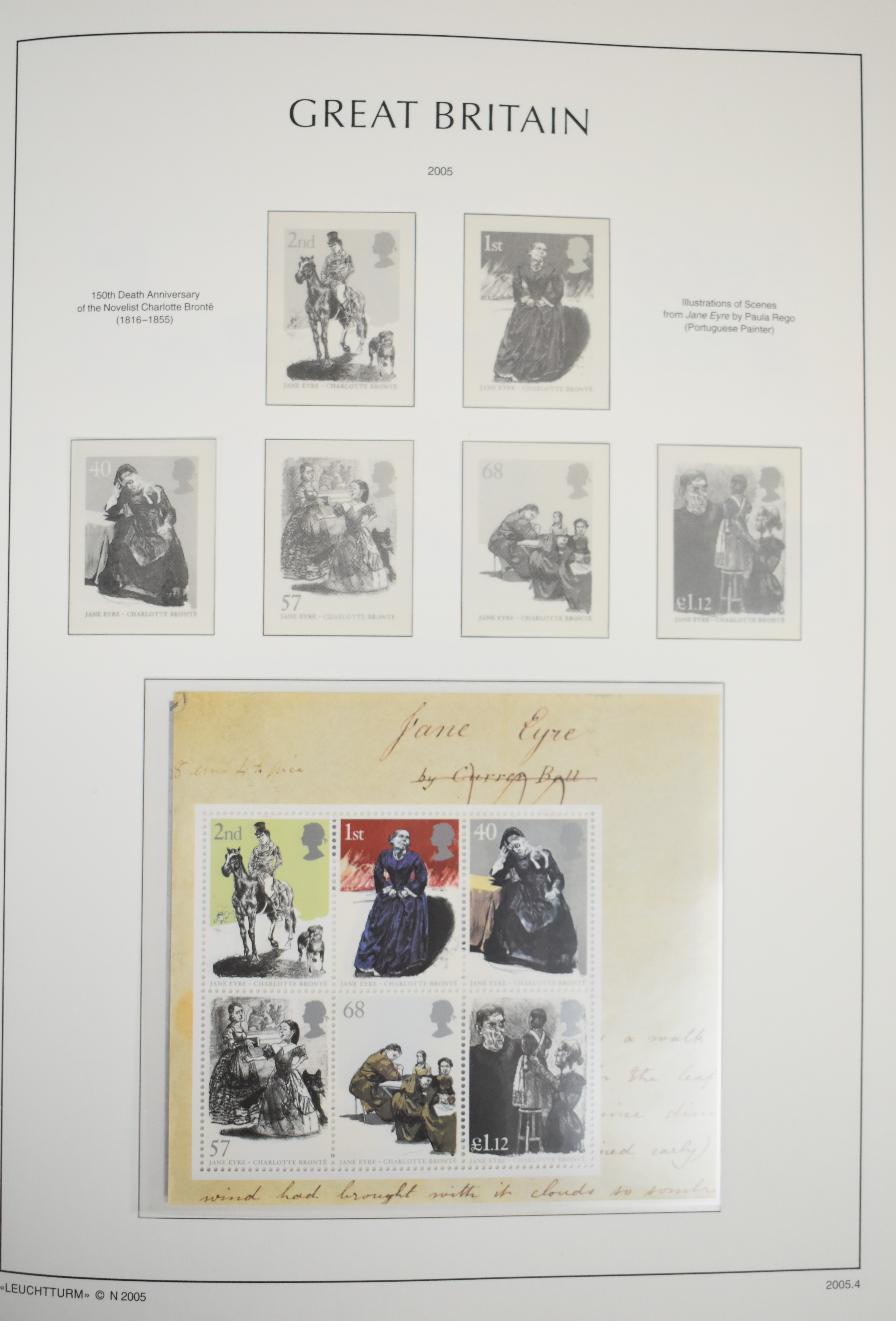 Collection of GB UM mint stamps in three hingeless Kabe albums 1970 ...