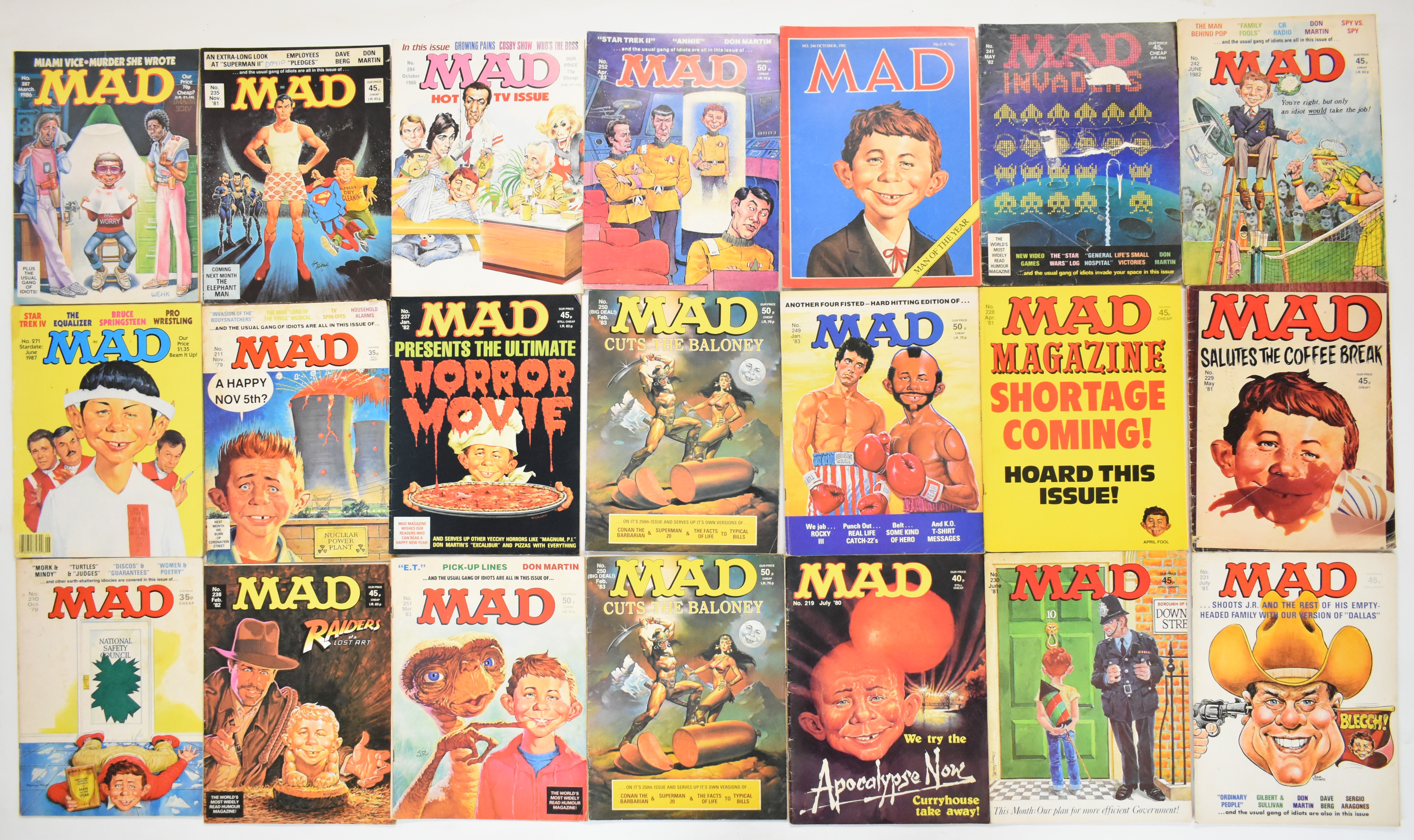 [Political Satire & Humour] MAD comic book magazines a collection of ...