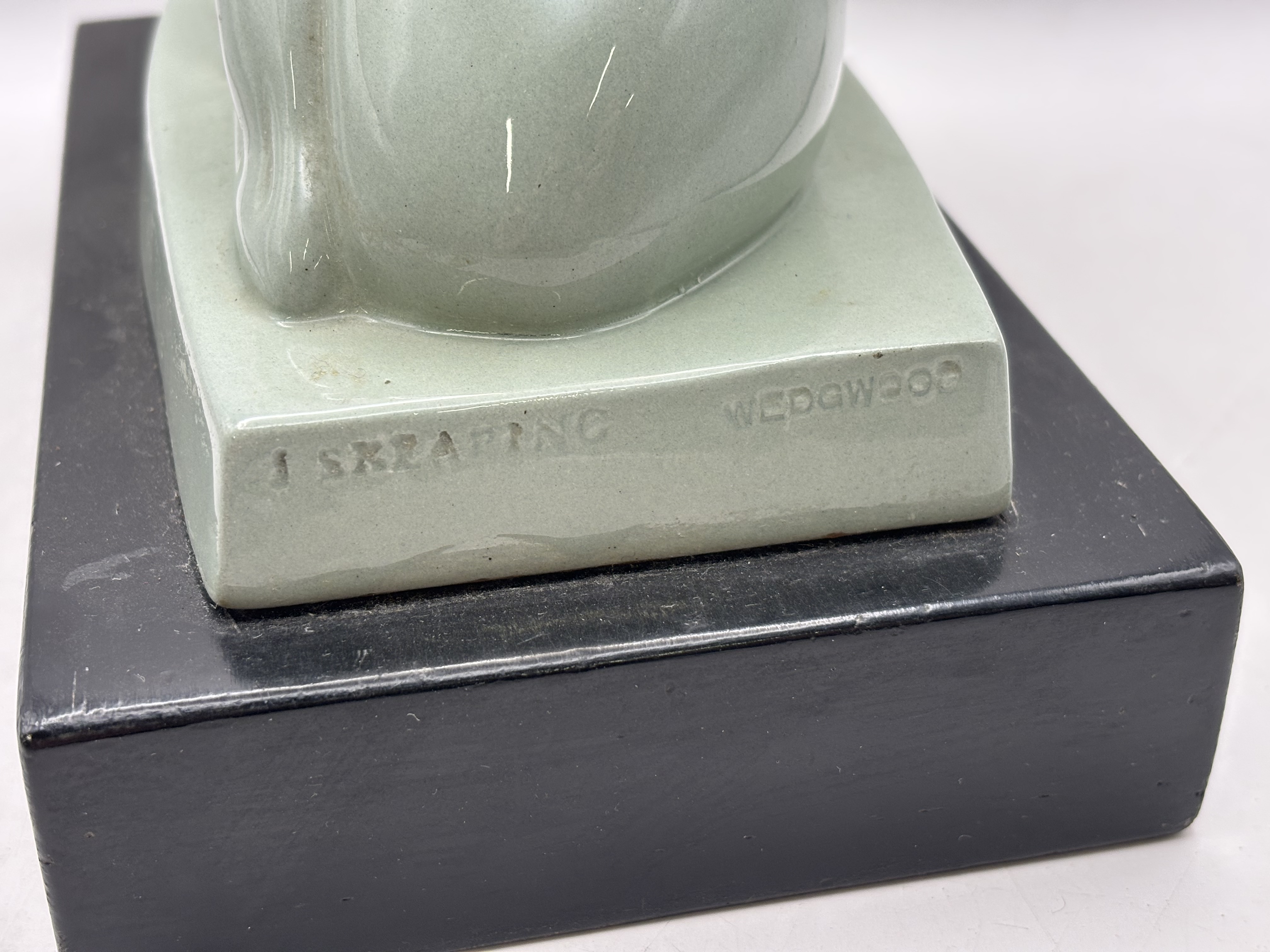 John Skeaping (1901-1980) for Wedgwood: A celadon pale green glazed ...