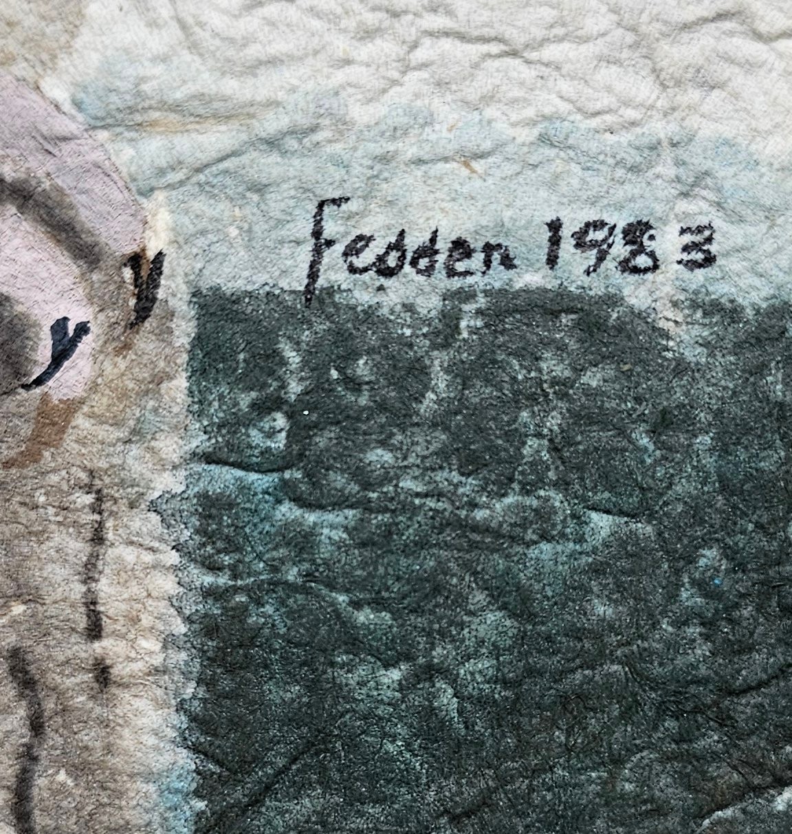 MARY FEDDEN, R.A., BRITISH, 1915 - 2012, WATERCOLOUR/GOUACHE Signed ...