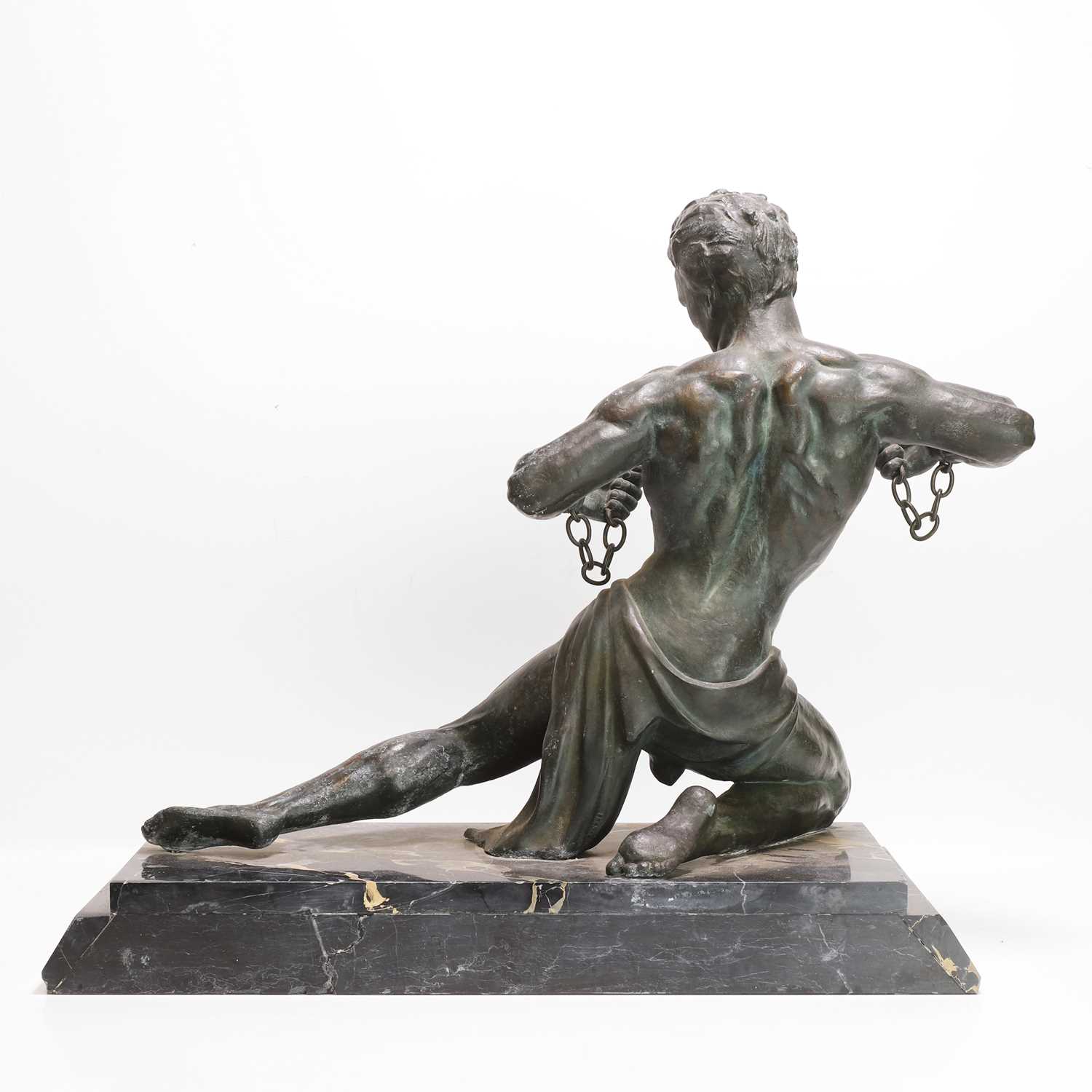 After Jean de Roncourt 'Hercules breaking his Chains' An Art Deco ...
