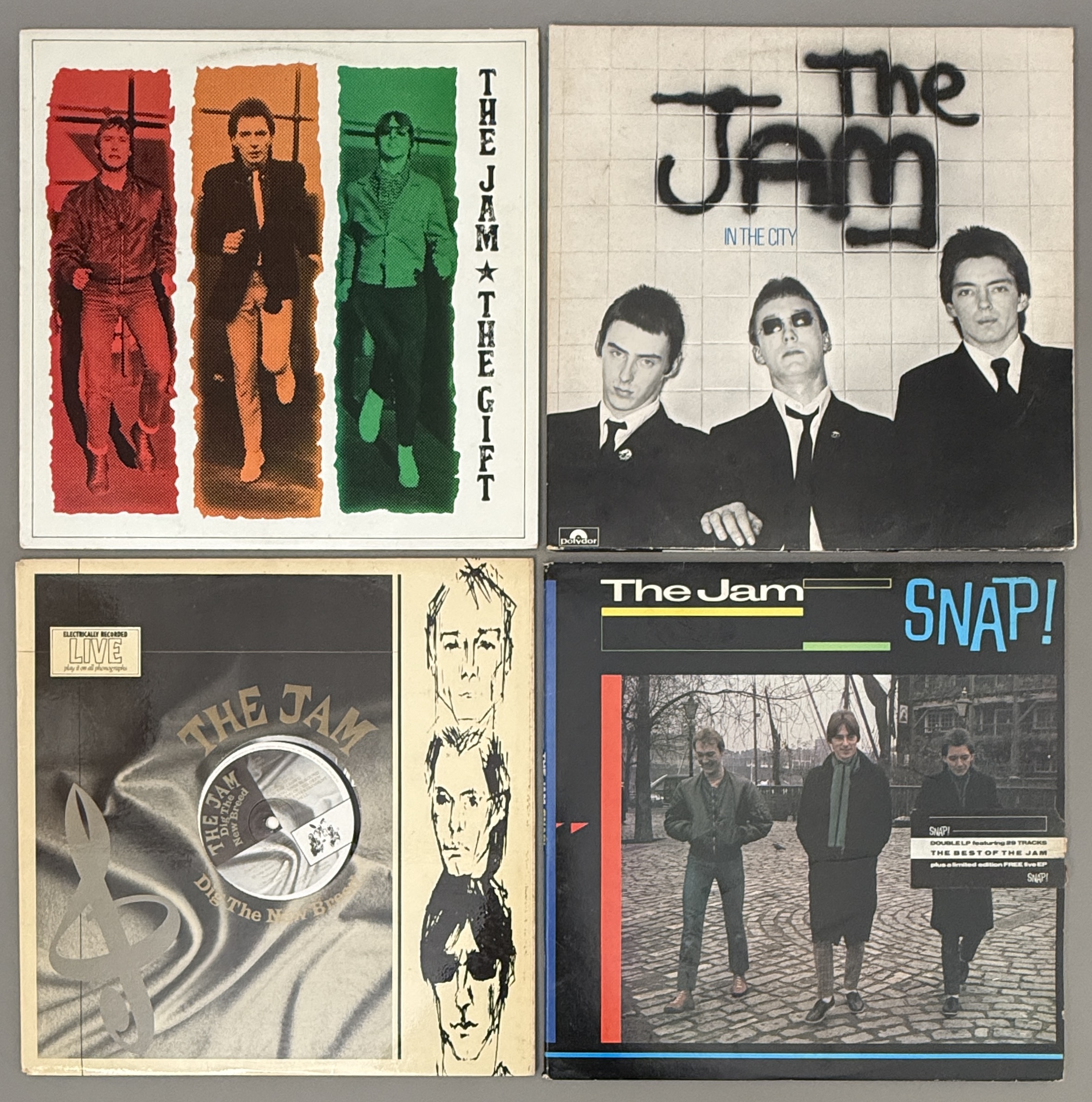 7 The Jam vinyl LP albums and one 12” including - Sound Affects, In The ...