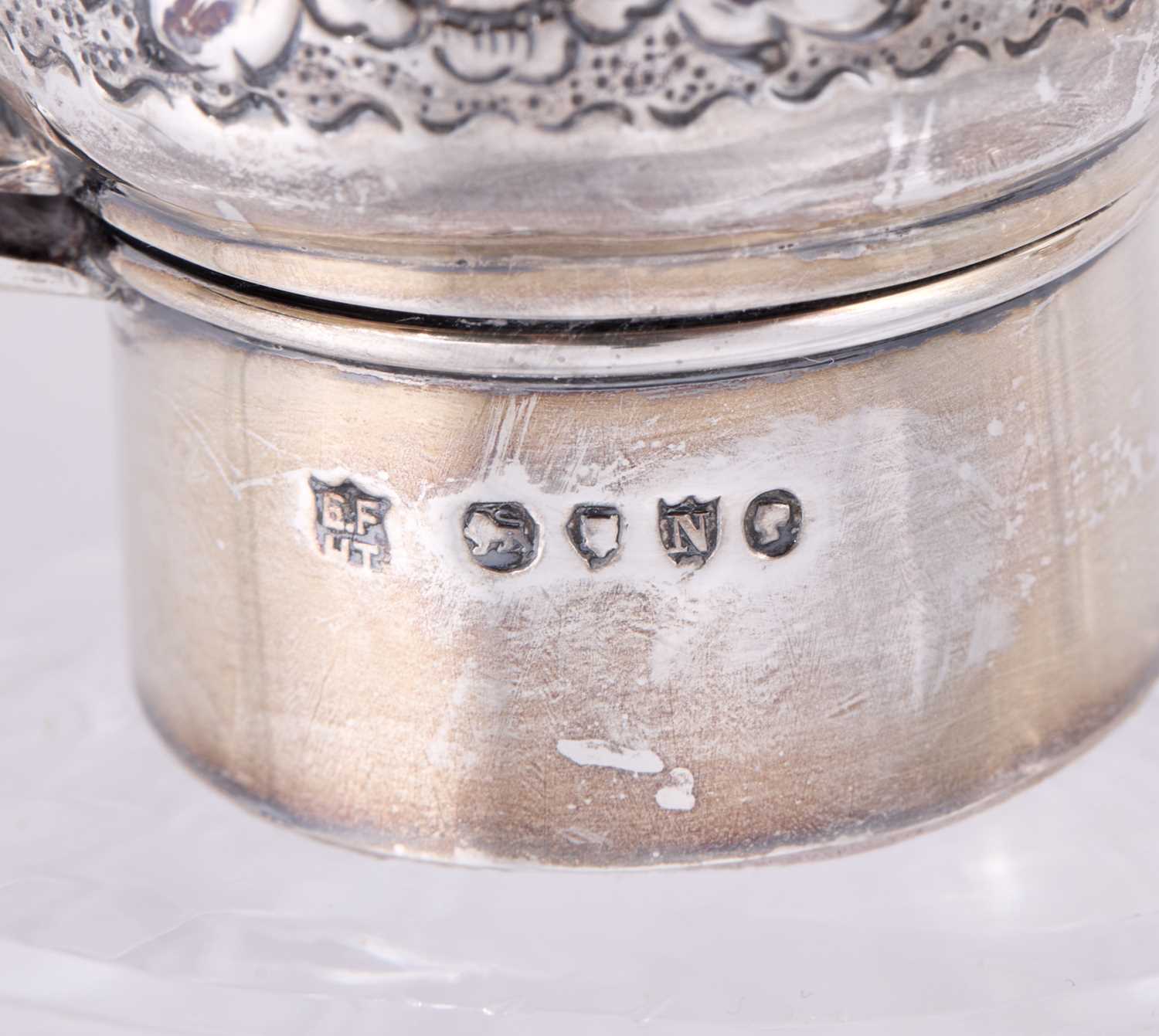 A Pair of Victorian Silver-Mounted Cut-Glass Scent-Bottles, by Edgar ...