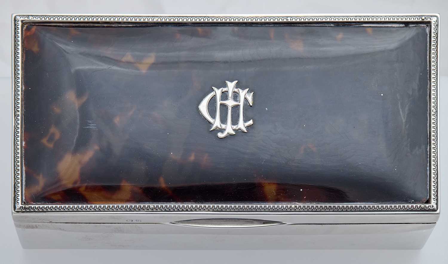 A George V Silver and Tortoiseshell Cigarette-Box, by Edward Souter ...