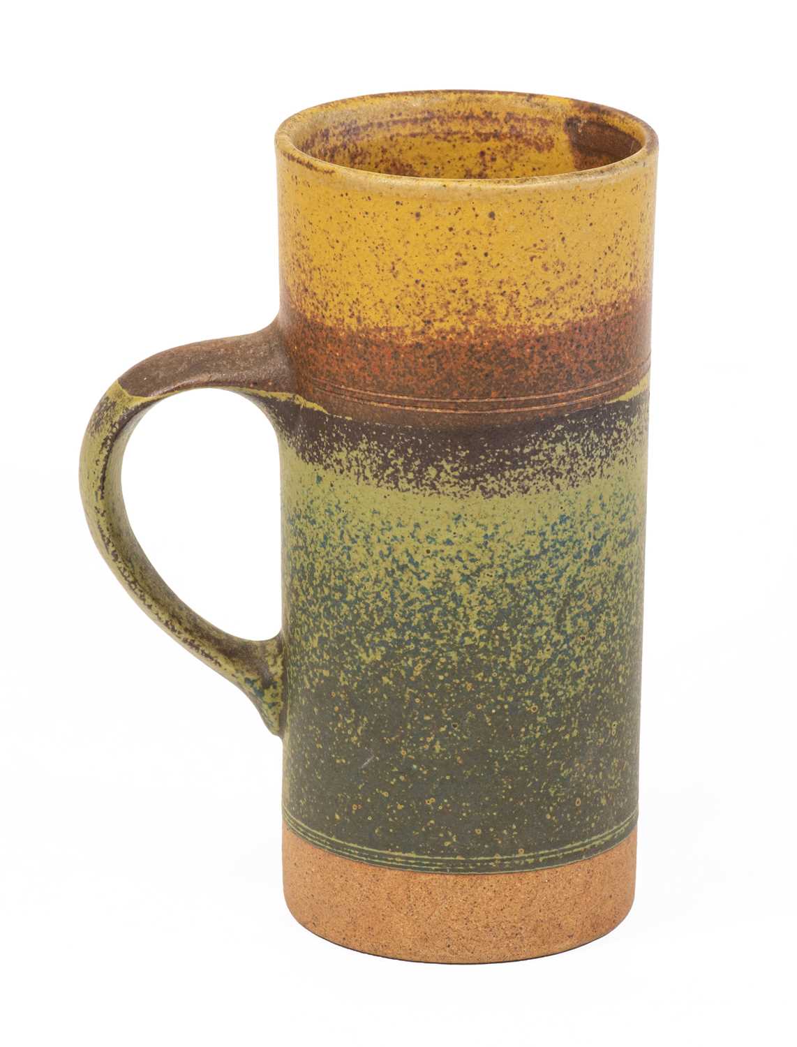 Jane Hamlyn (1940-): A Stoneware Salt and Pepper Pot, salt glazed ...