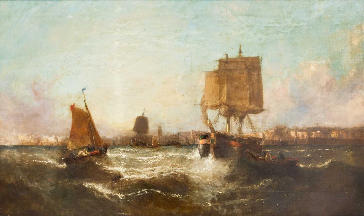 Attributed to William Calcott Knell (1830-1880) "Morning off Dundee ...