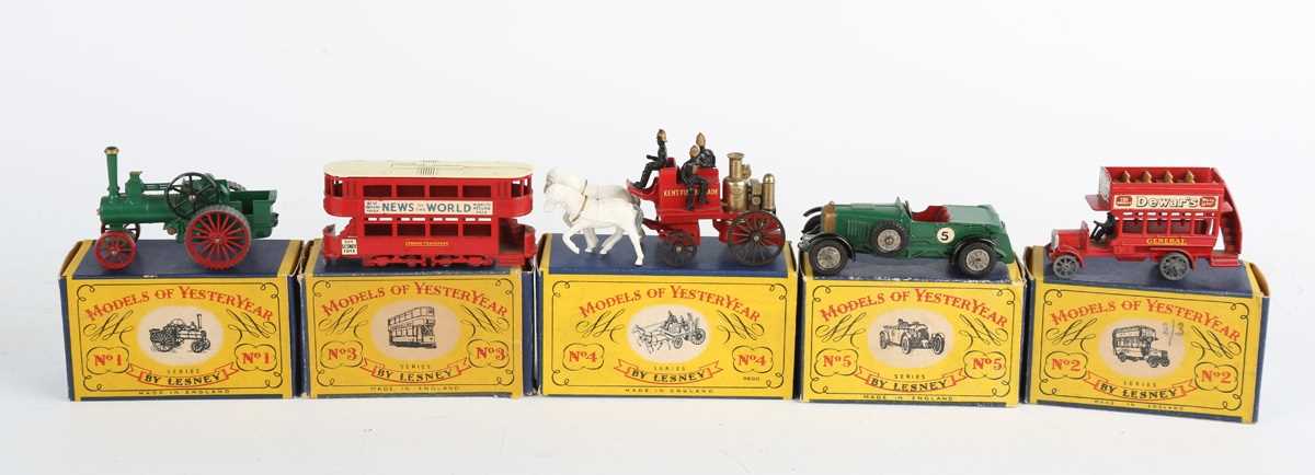 Twelve Matchbox Models of Yesteryear, including No. 1 Allchin Traction ...