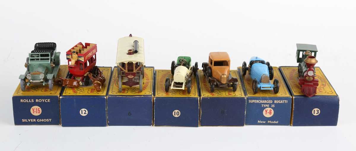 Twelve Matchbox Models of Yesteryear, including No. 1 Allchin Traction ...