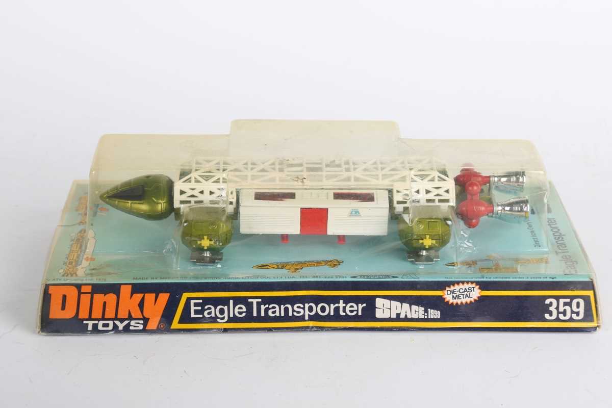 A Dinky Toys No. 359 Space:1999 Eagle Transporter in green and white ...