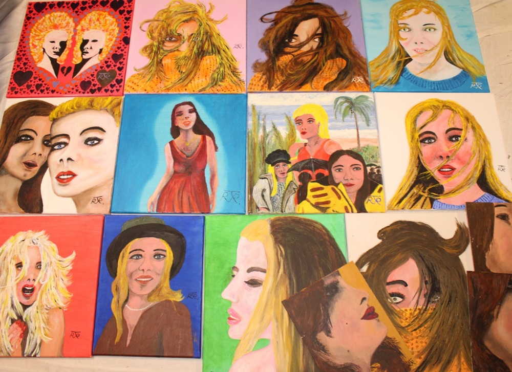 Richard Tindale - oils on canvases/boards Various bust portraits and ...