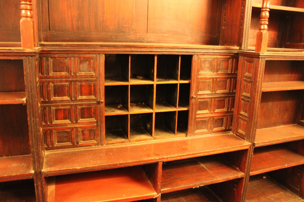 An unusual large 19th century Arts & Crafts-style cabinet with central ...