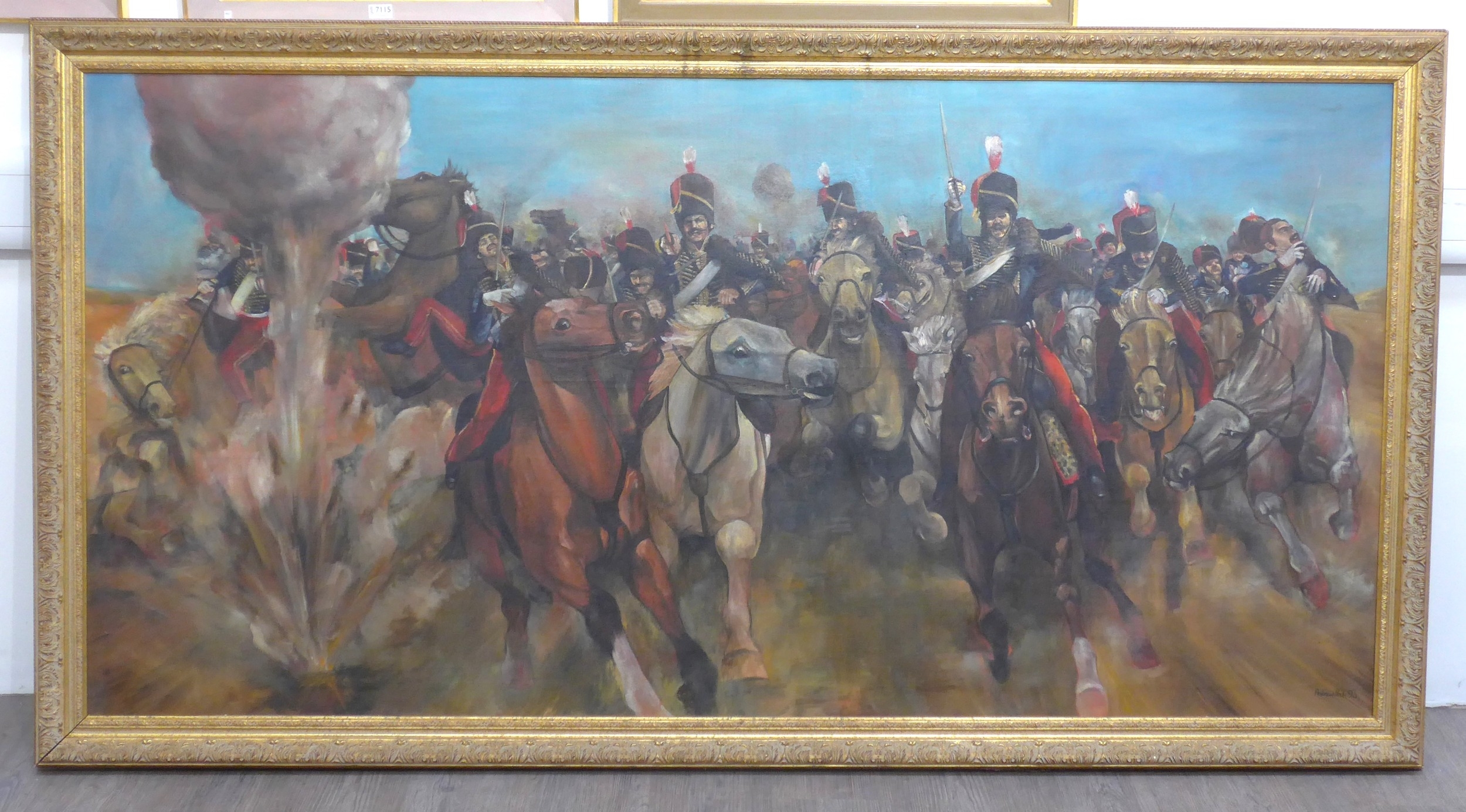 ANDREW PARK (XX) 'Charge Of The Light Brigade' - oil on canvas, signed ...