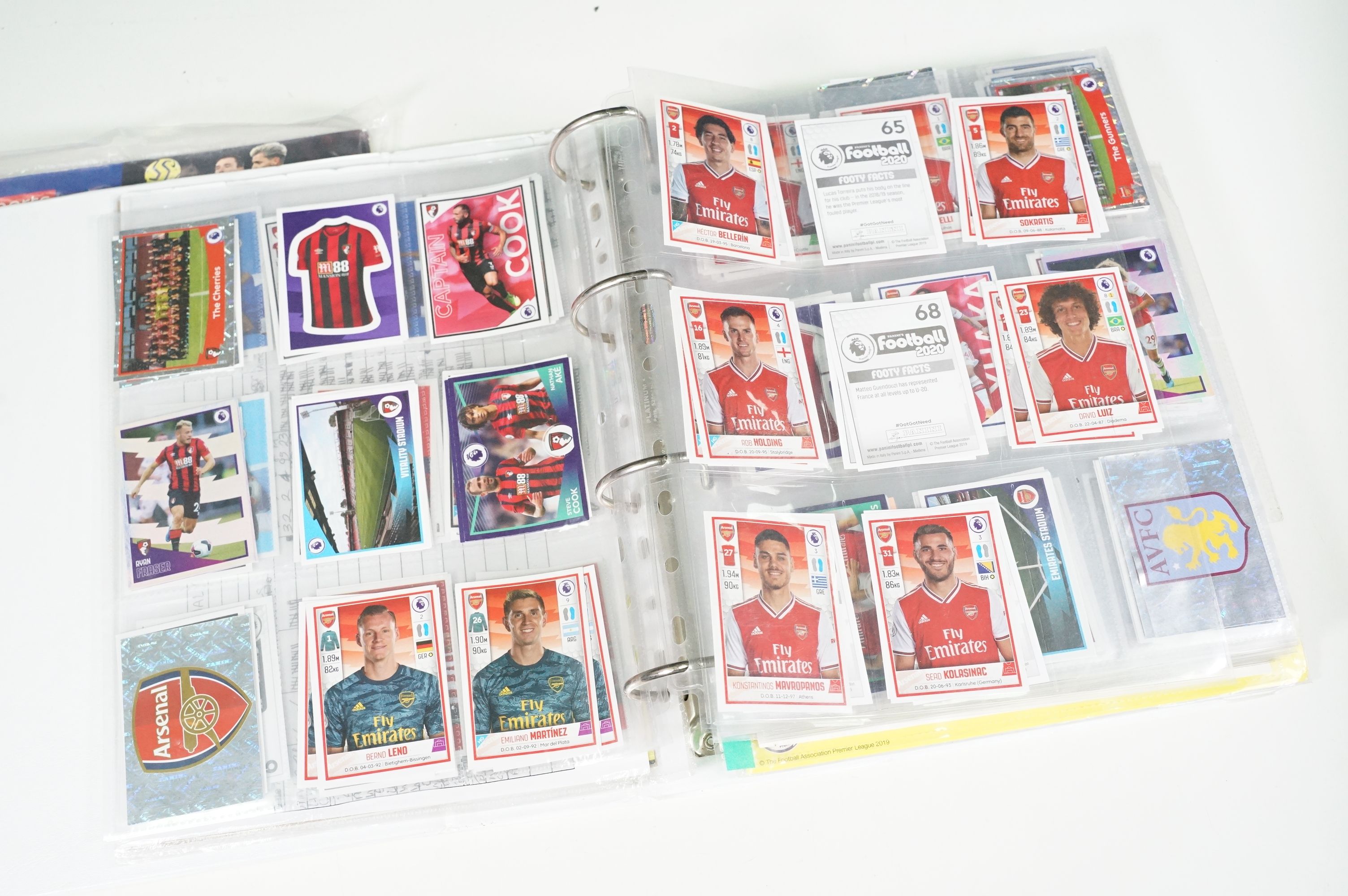 Football Stickers - Large collection of contemporary unused stickers to ...