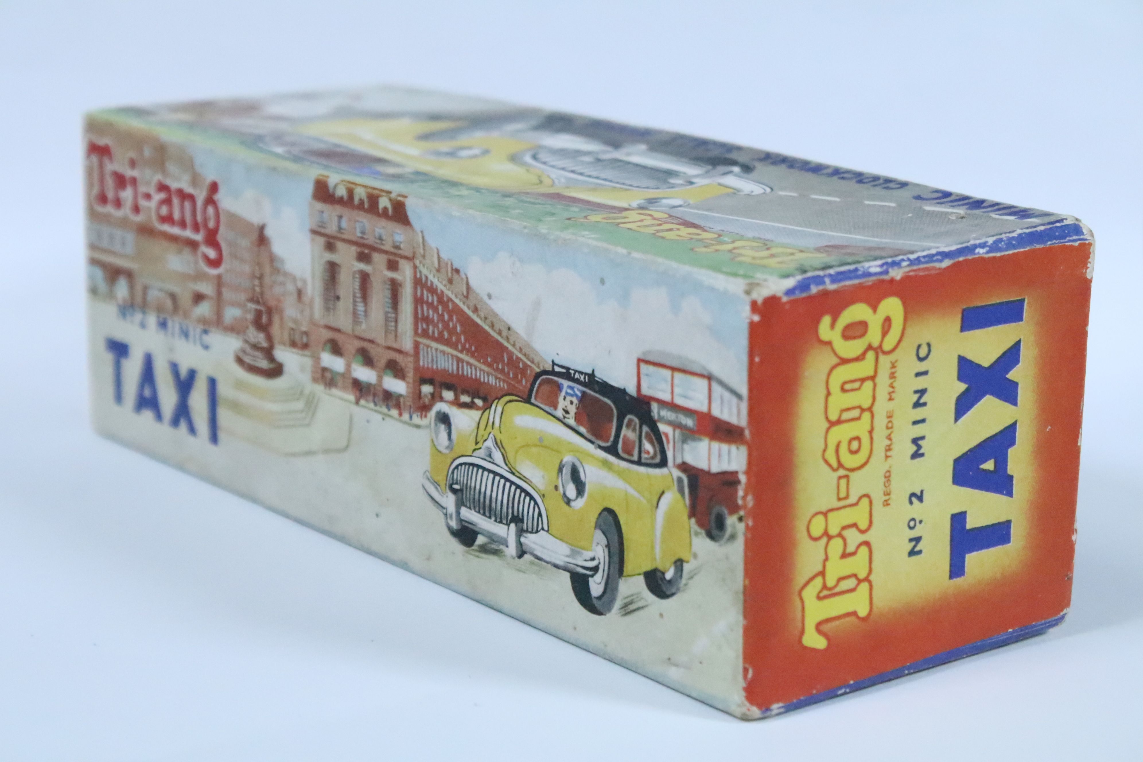 Boxed Triang Minic clockwork No. 2 Minic Taxi plastic model in yellow ...