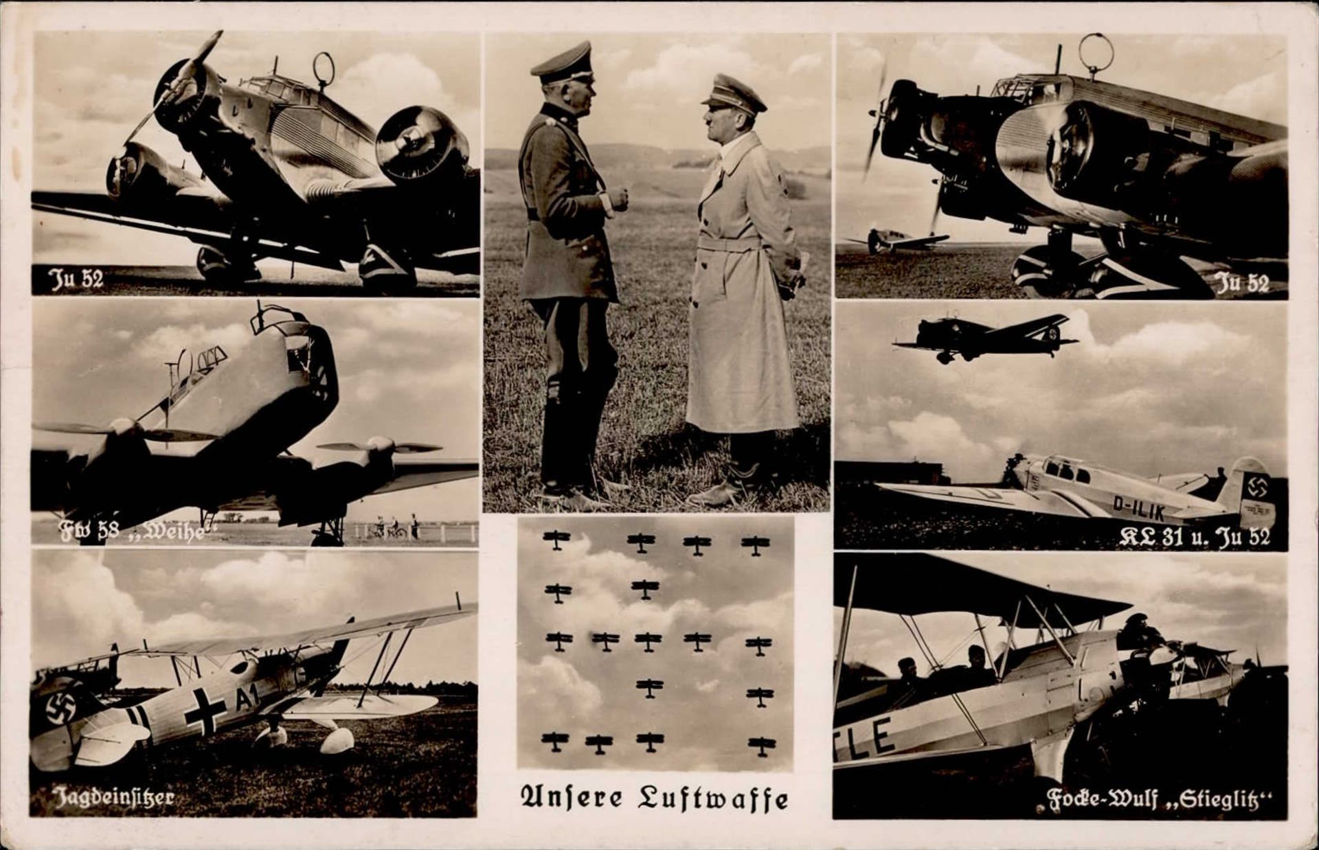 Hitler Unsere Luftwaffe, JU 52, Jagdeinsitzer etc., I-II