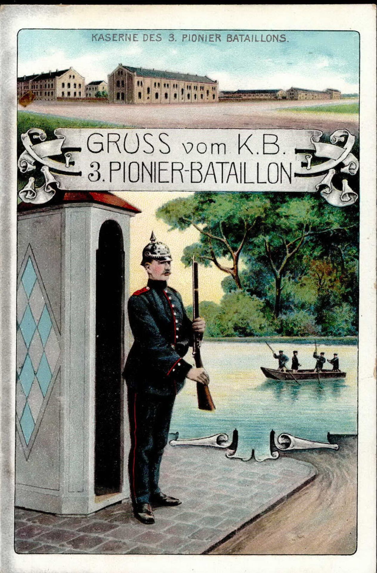 Regiment Gruss vom K.B. 3. Pionier-Battaillon, Kaserne I-II