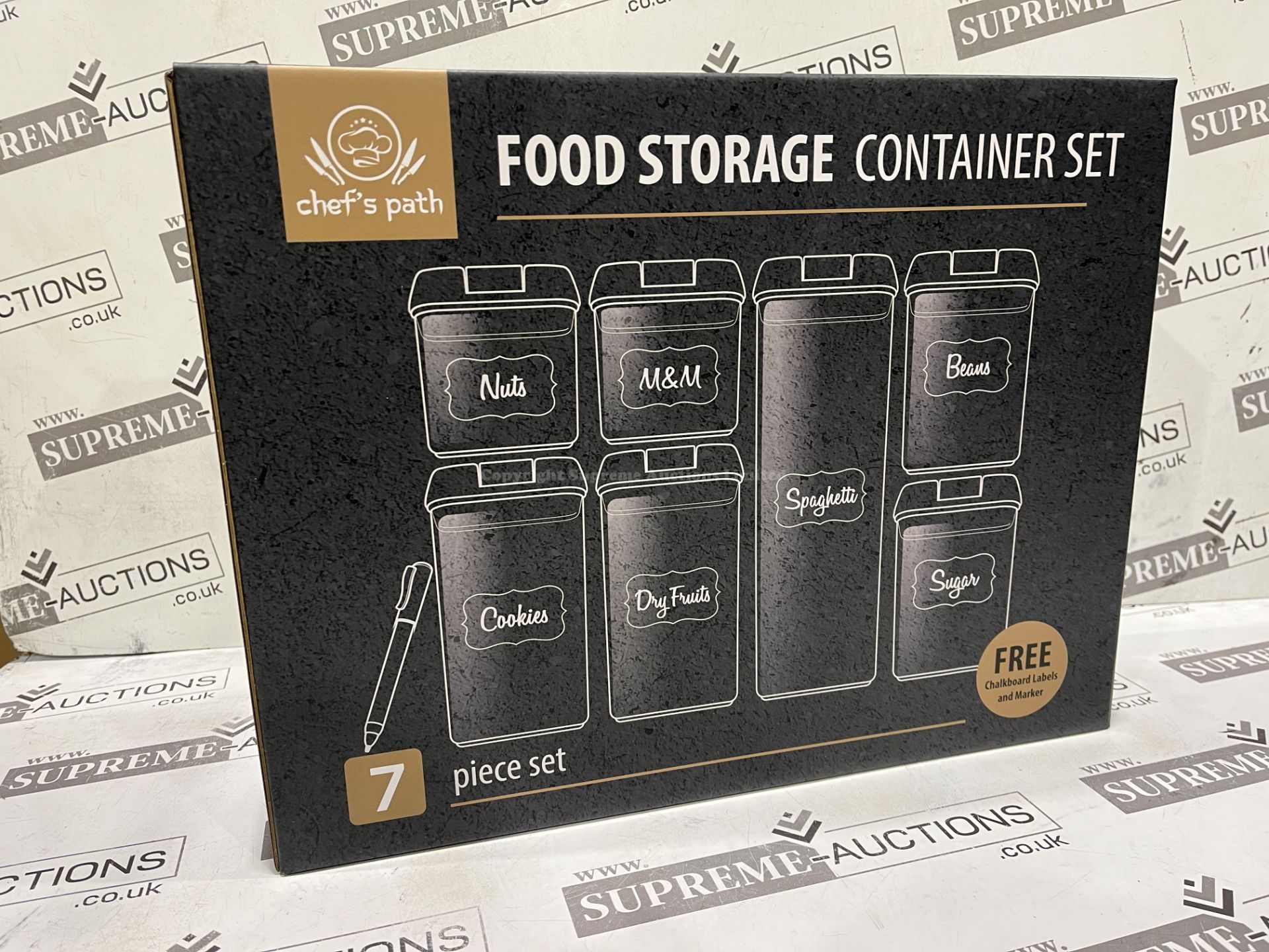 8x BRAND NEW CHEFS PATH 7 PACK AS AIRTIGHT FOOD CONTAINERS (LOC: 24.4 ...