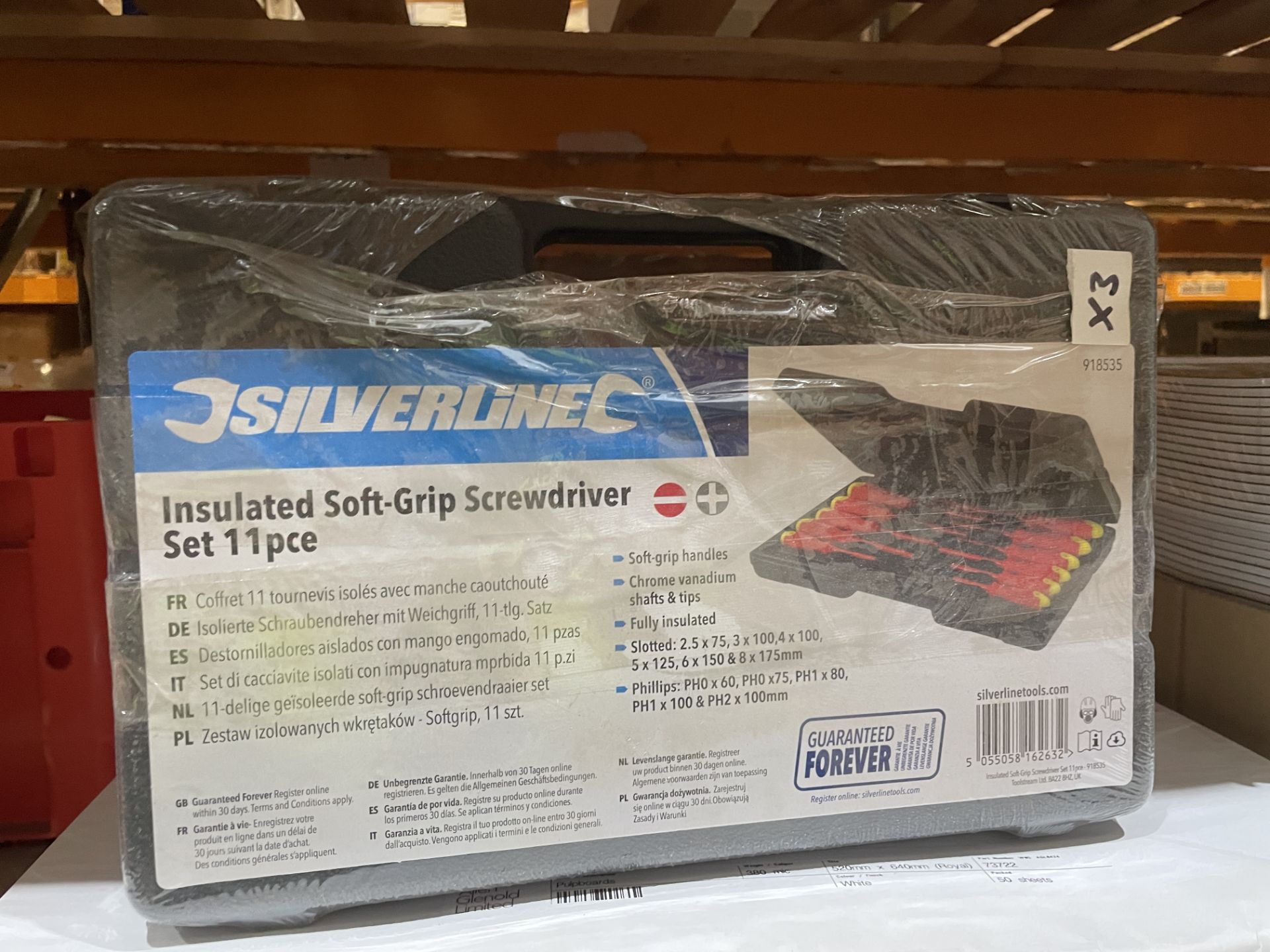 3 X BRAND NEW SILVERLINE 11 PIECE INSULATED SOFT GRIP SCREWDRIVER SETS ...