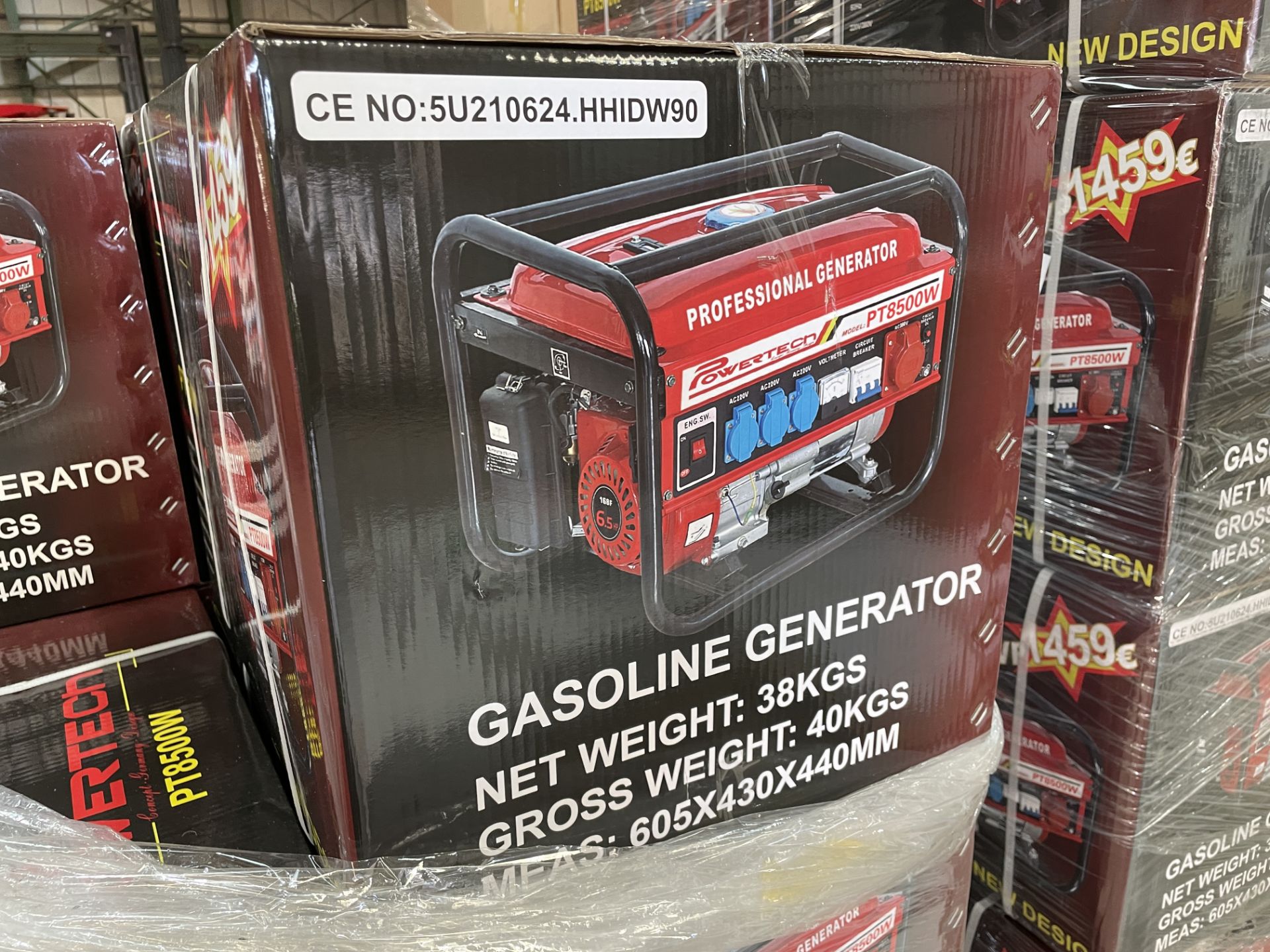 BRAND NEW PT8500W POWERTECH GASOLINE GENERATOR 605 X 430 X 440MM RRP £ ...