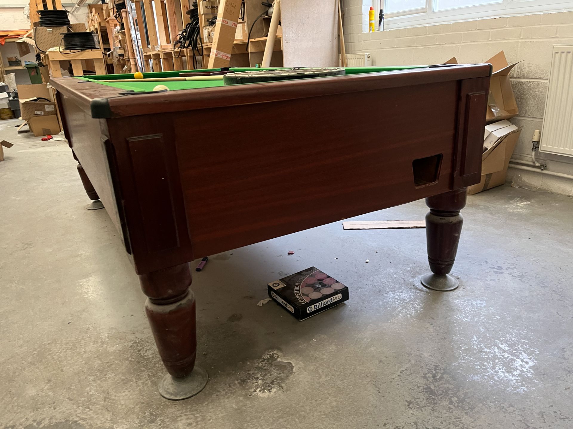 COIN OPERATED POOL TABLE & DART BOARD