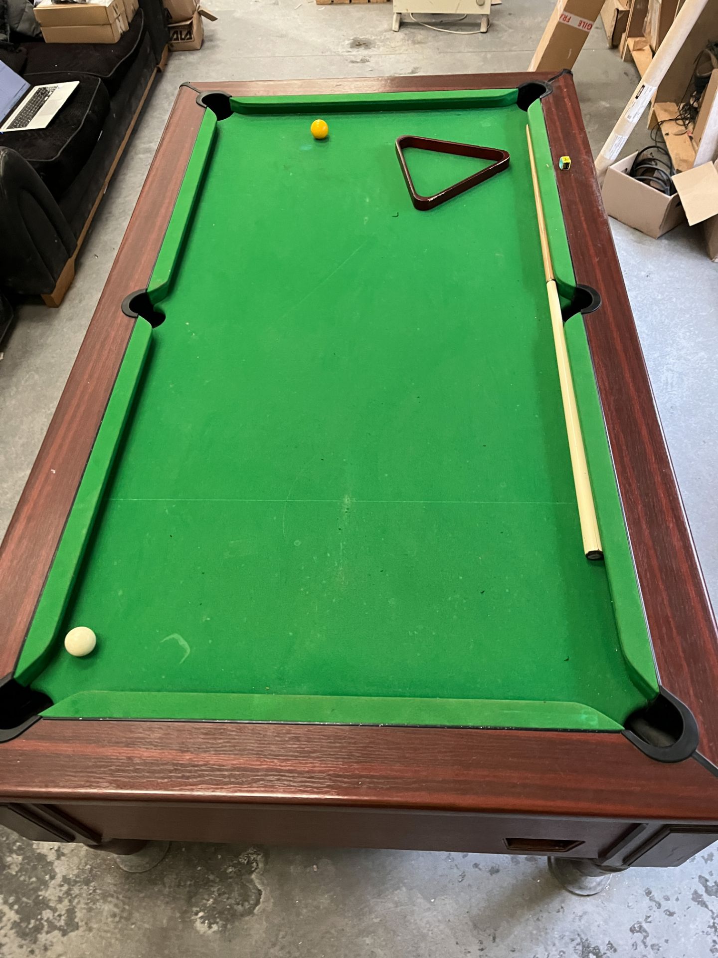 COIN OPERATED POOL TABLE & DART BOARD