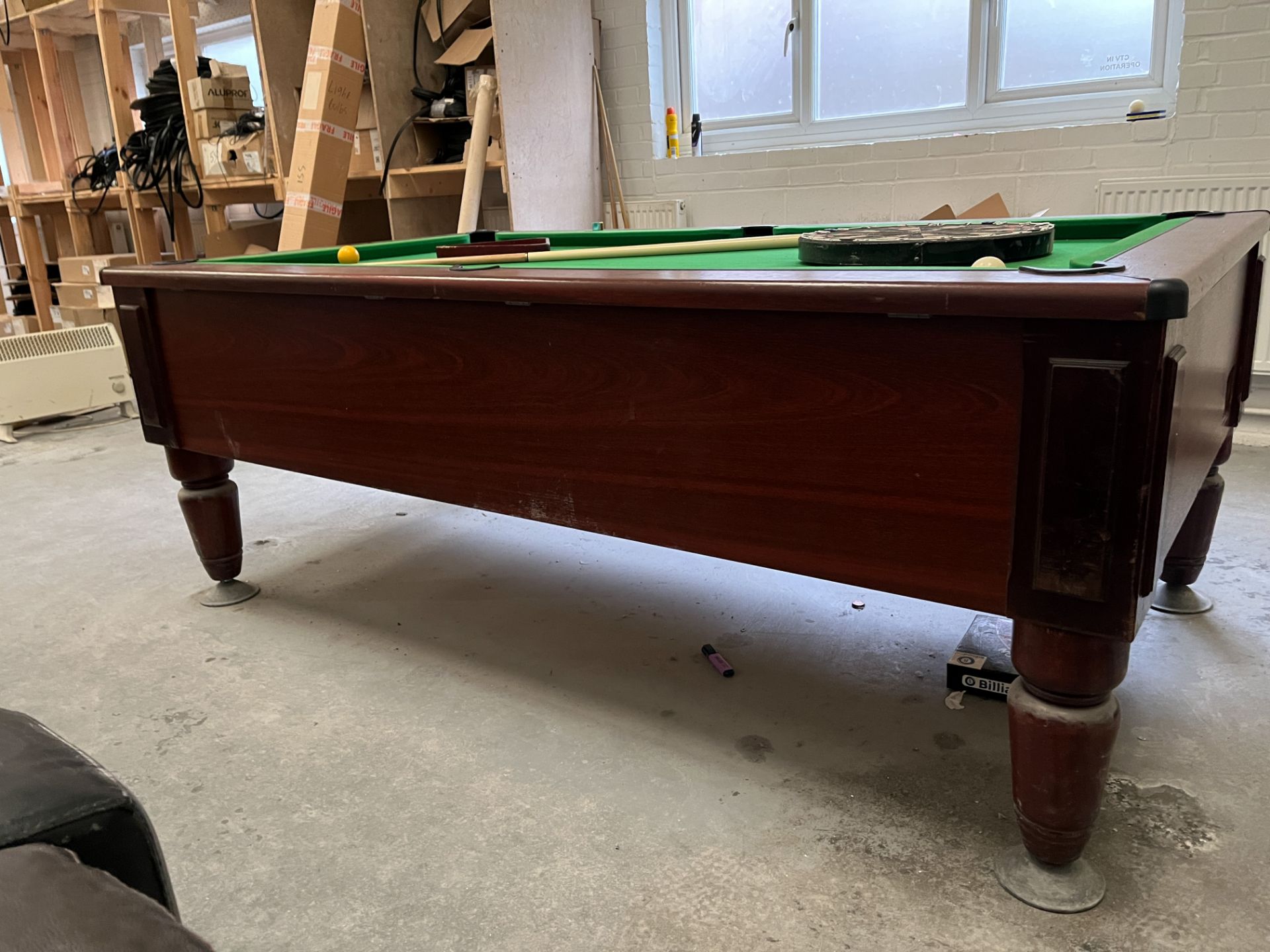 COIN OPERATED POOL TABLE & DART BOARD