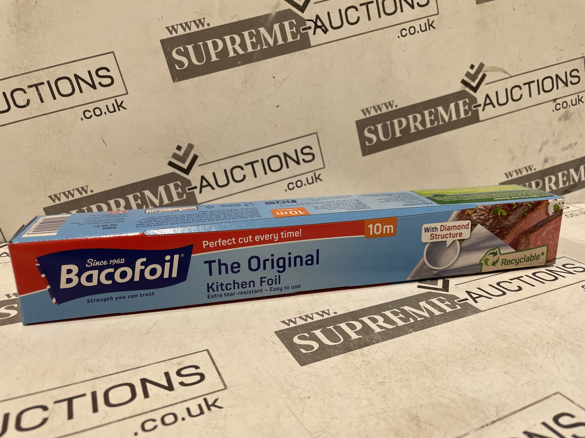 87 X BRAND NEW 10M ROLLS OF BACOFOIL THE ORIGINAL KITCHEN FOIL (LOC: 25 ...