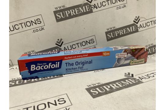87 X BRAND NEW 10M ROLLS OF BACOFOIL THE ORIGINAL KITCHEN FOIL (LOC: 25 ...
