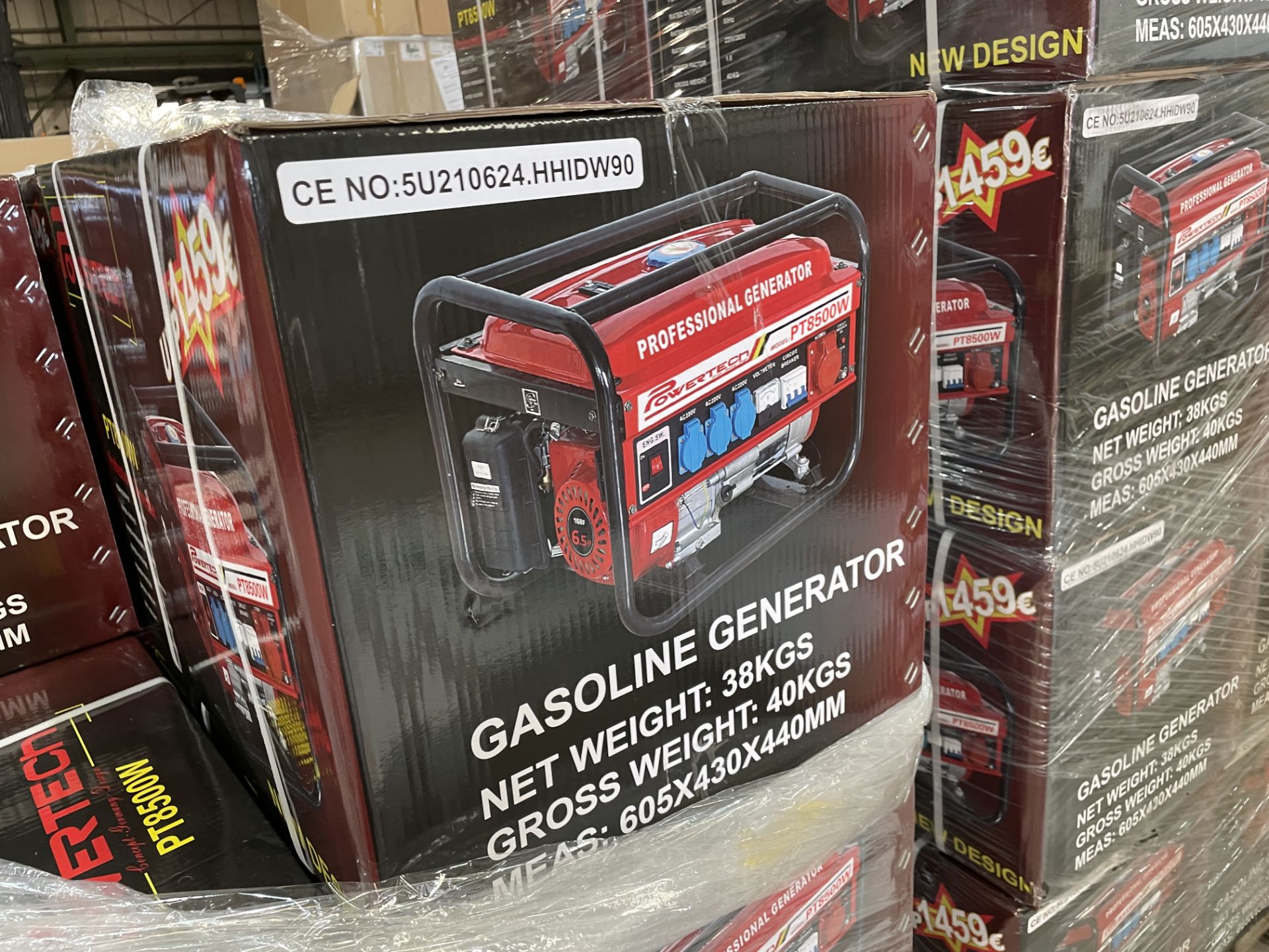BRAND NEW PT8500W POWERTECH GASOLINE GENERATOR 605 X 430 X 440MM RRP £ ...