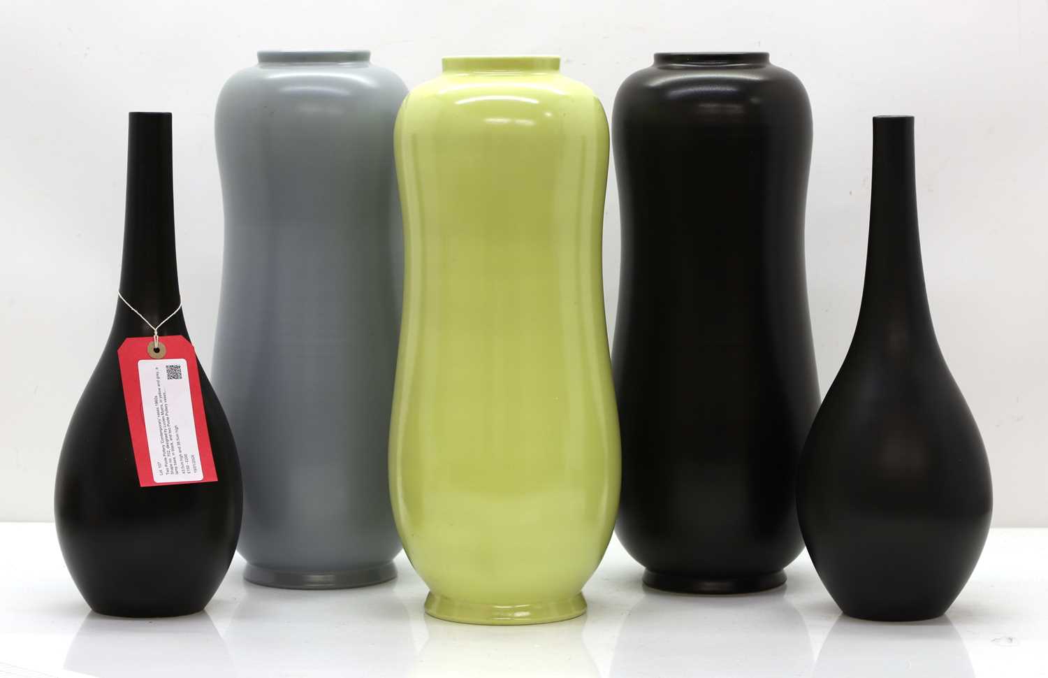 Two Poole Pottery 'Contemporary' vases 1960s shape no. 702, designed by ...