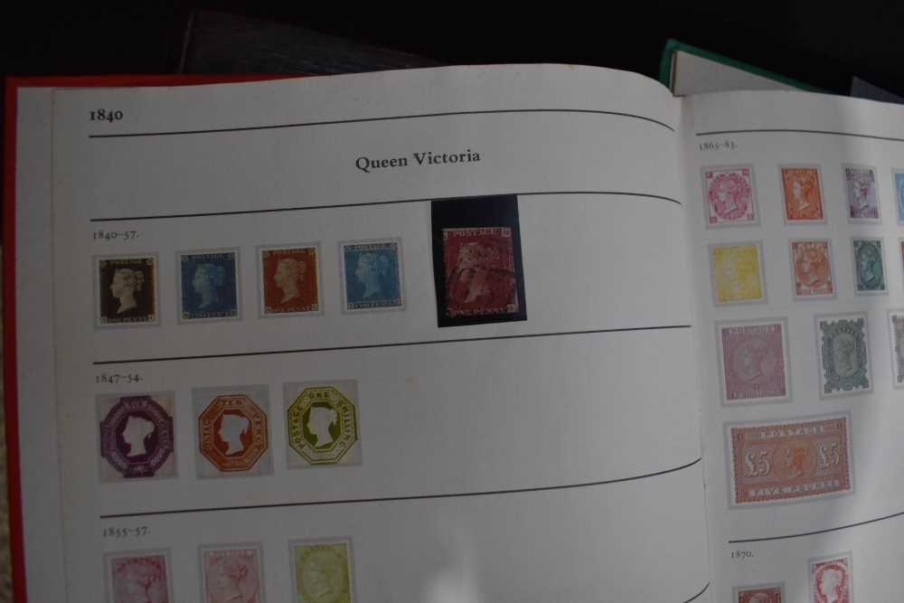 Two stamp albums containing one Penny Red, some other worldwide ...