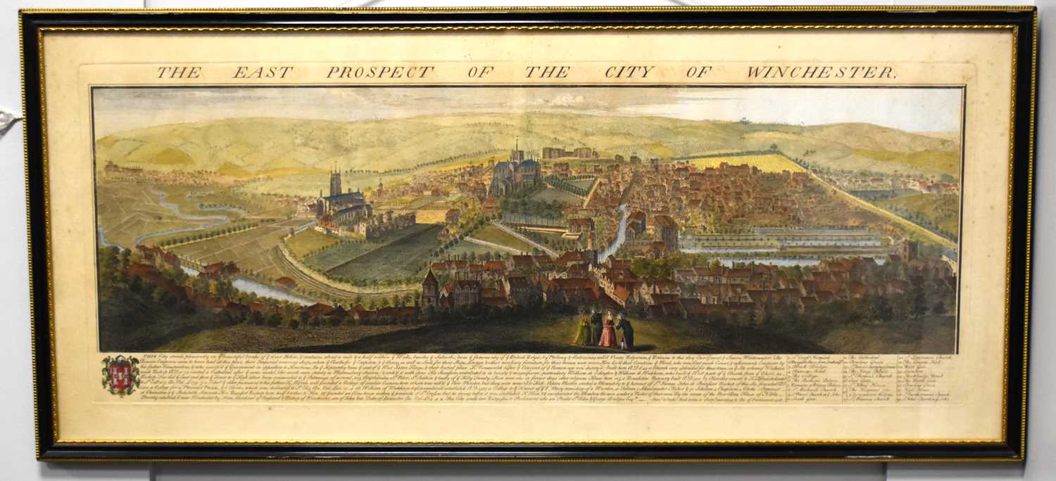 Samuel and Nathaniel Buck (1696-1779): Hand tinted coloured drawing of ...