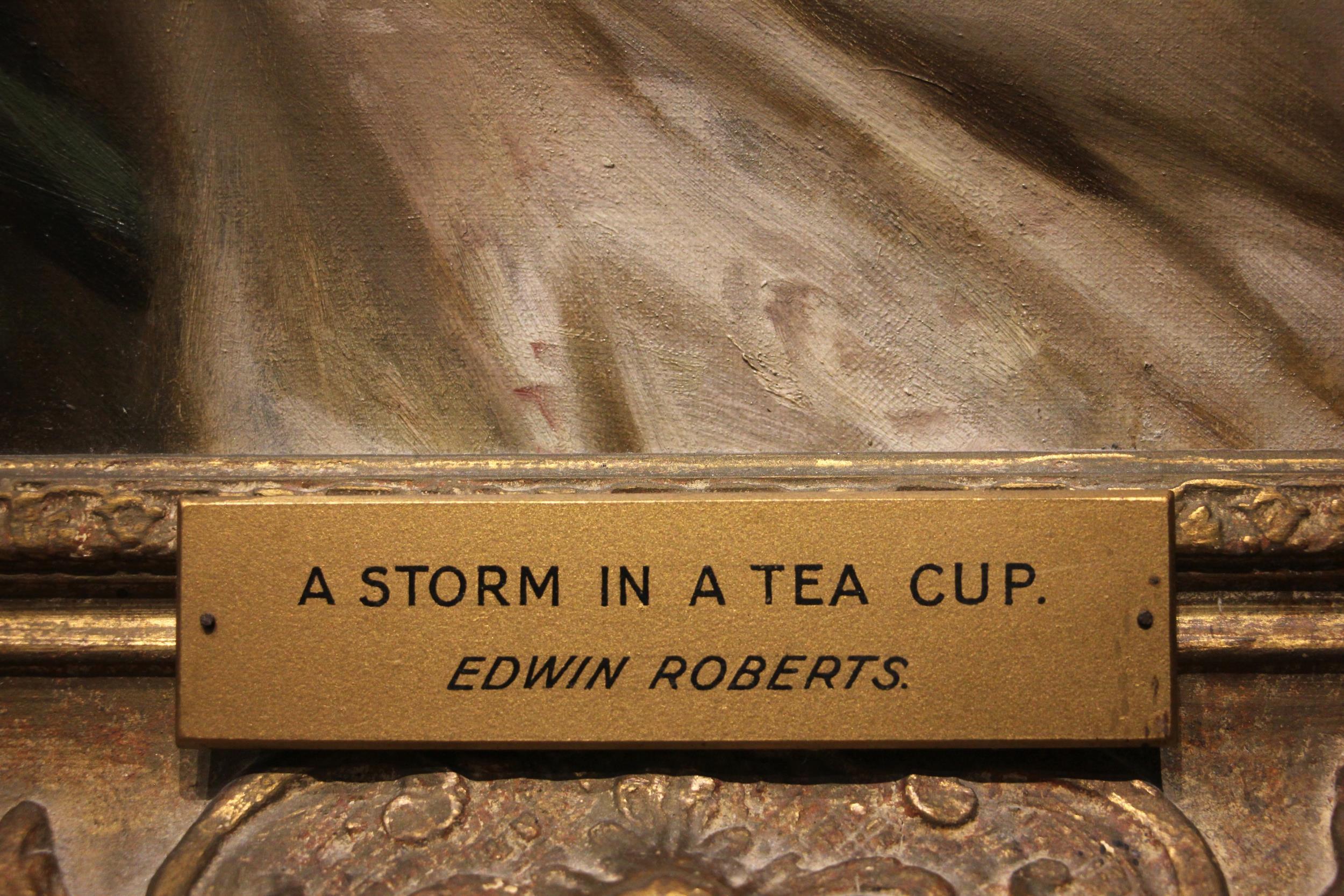Edwin Thomas Roberts (British, 1840-1917), 'A Storm In A Teacup', Oil ...