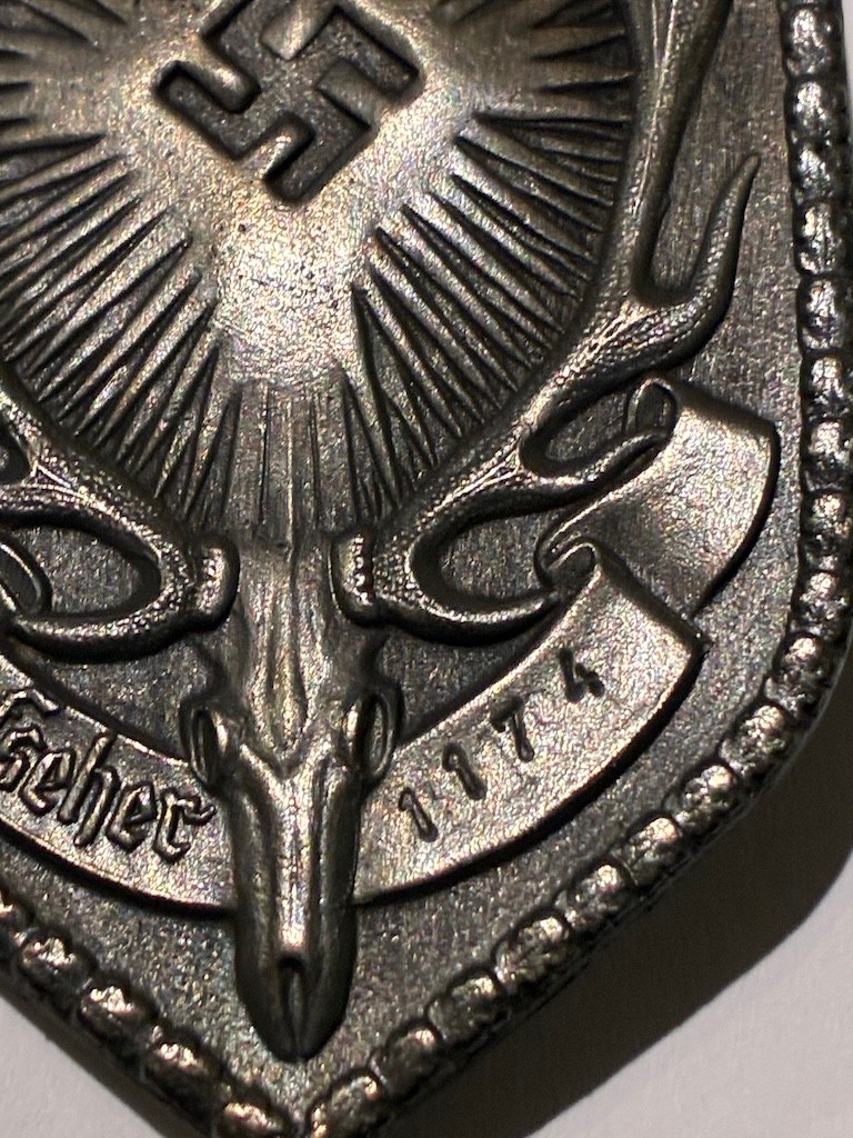 WW2 German Hunting Association Badge - Numbered Good condition