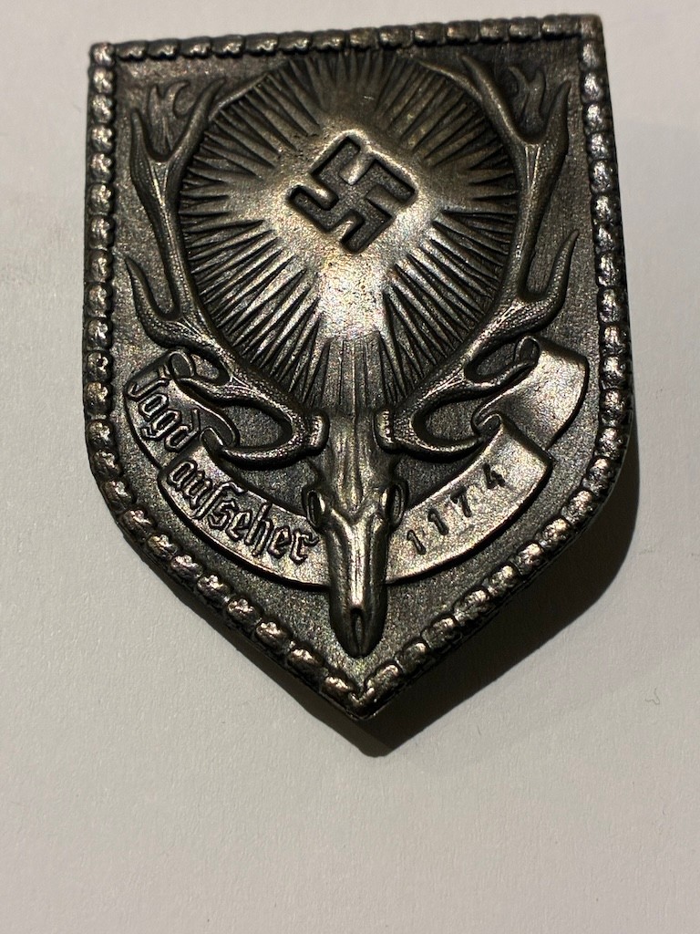 WW2 German Hunting Association Badge - Numbered Good condition
