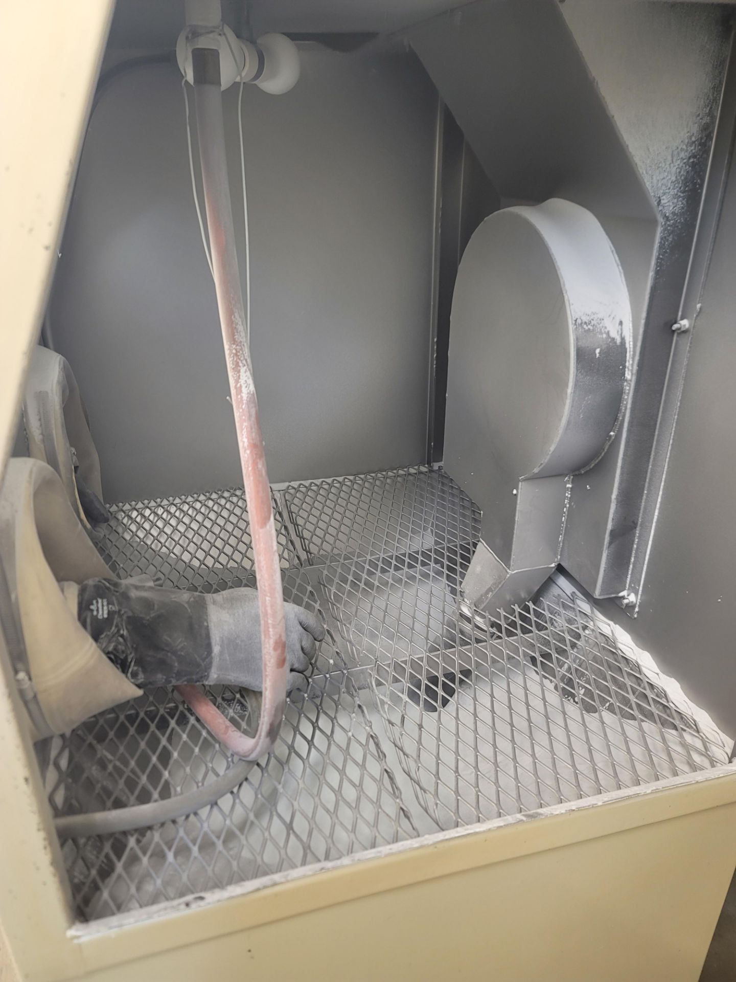 ICM AD-A-BLAST ABRASIVE BLAST CABINET, 1/3 HP, MODEL AB19 SUPER, S/N ...