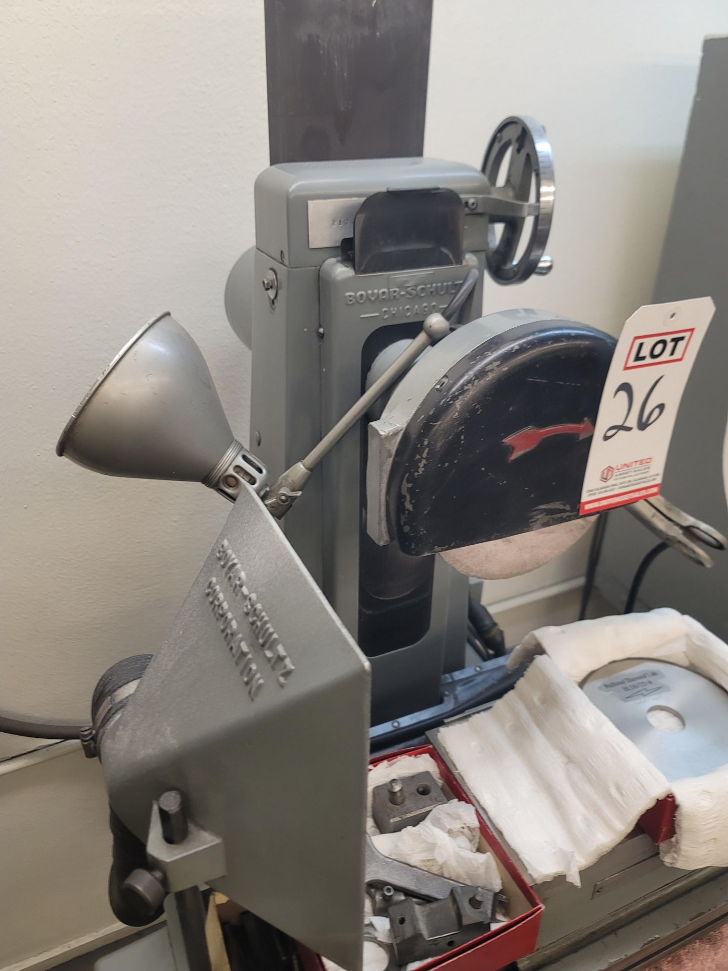 BOYAR SCHULTZ 6" X 12" SURFACE GRINDER W/ 6" X 12" MAGNA-LOCK MAGNETIC ...