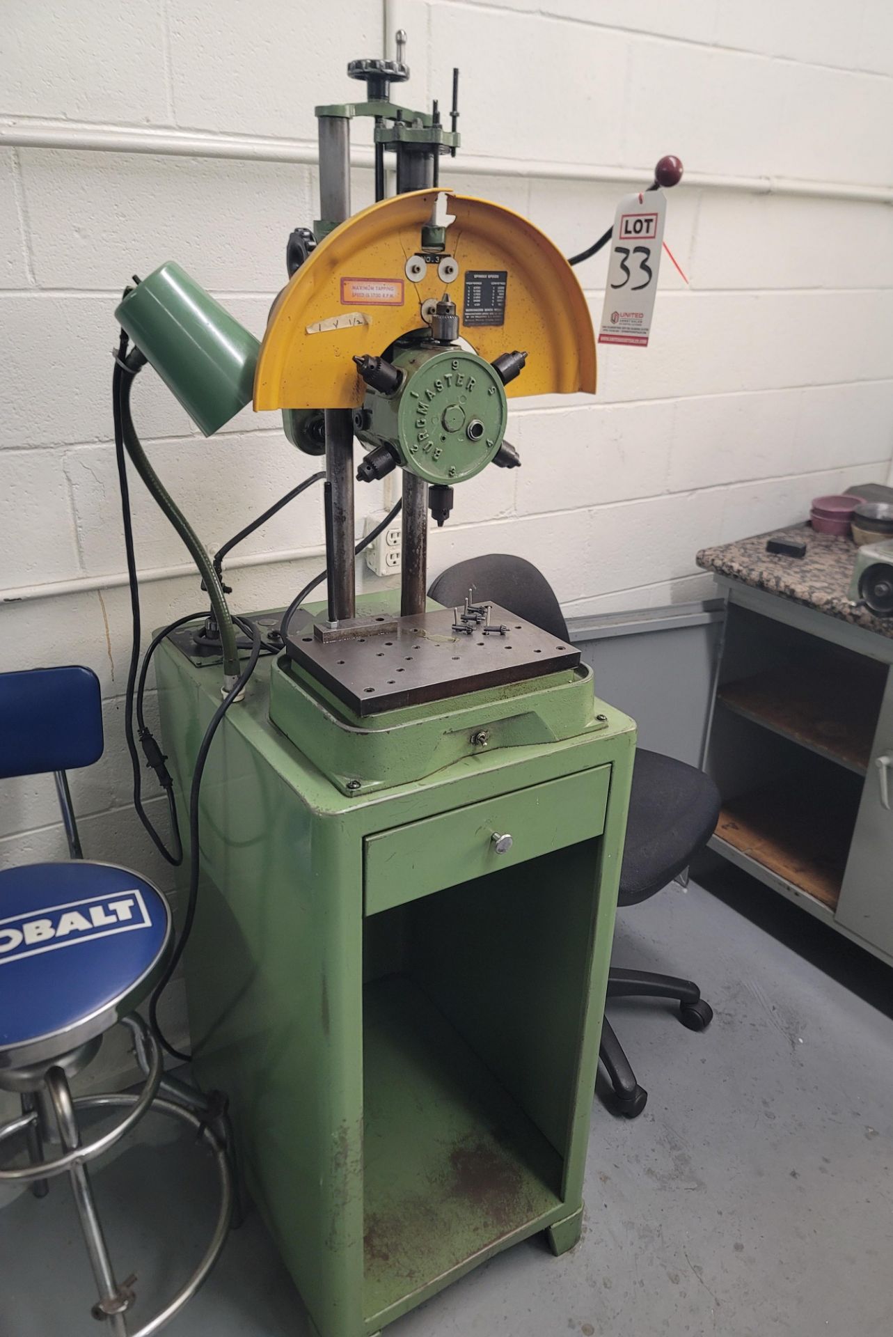 BURGMASTER 6-STATION TURRET DRILL W/ BASE