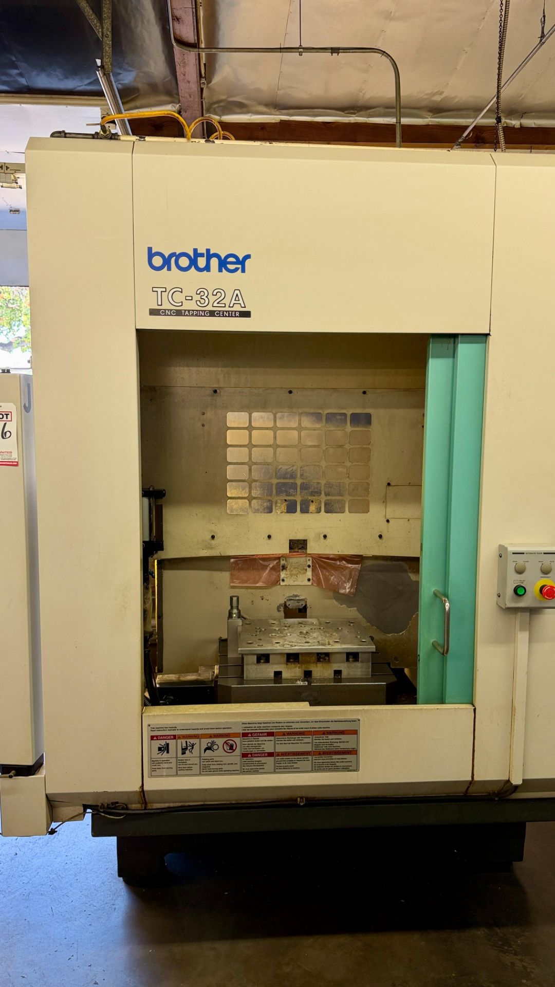2000 BROTHER TC-32A CNC DRILLING & TAPPING CENTER, BROTHER CNC CONTROL ...