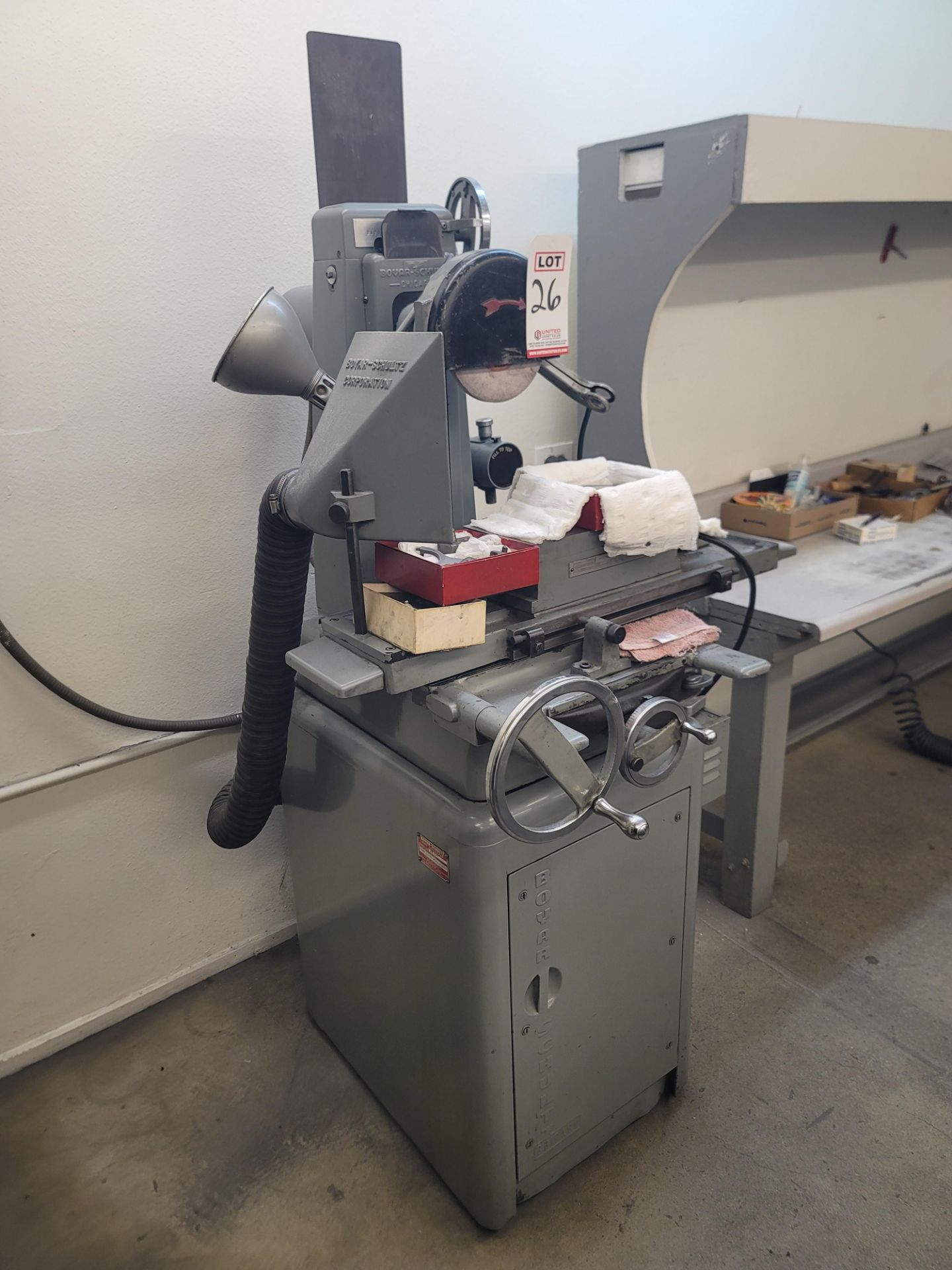 BOYAR SCHULTZ 6" X 12" SURFACE GRINDER W/ 6" X 12" MAGNA-LOCK MAGNETIC ...