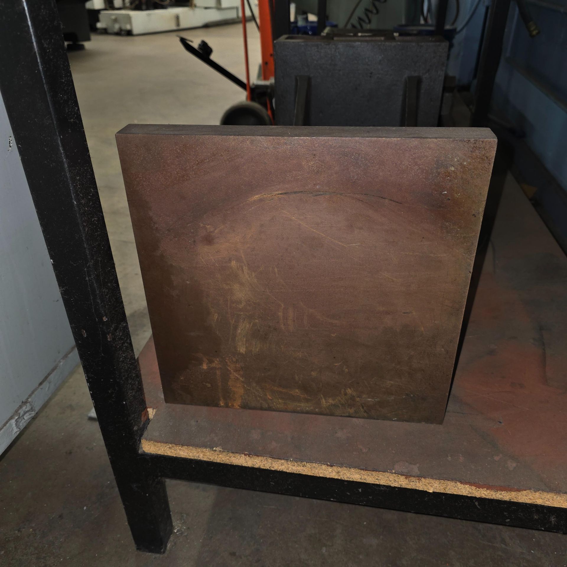 LOT - PAIR OF LARGE ANGLE PLATES, 12" X 12" X 12", (ONE HAS BEEN ...