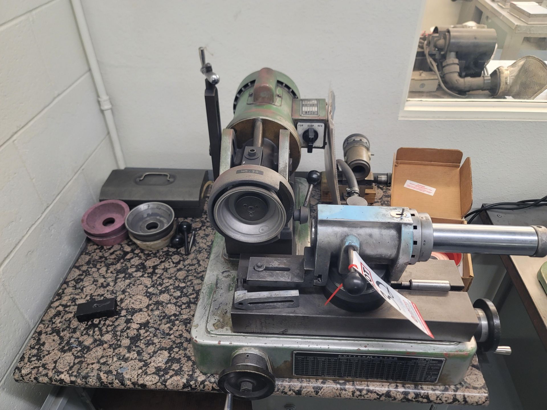 CUTTERMASTER TOOL & CUTTER GRINDER, MODEL FCG-30, S/N 0732, W/ 2-DOOR ...