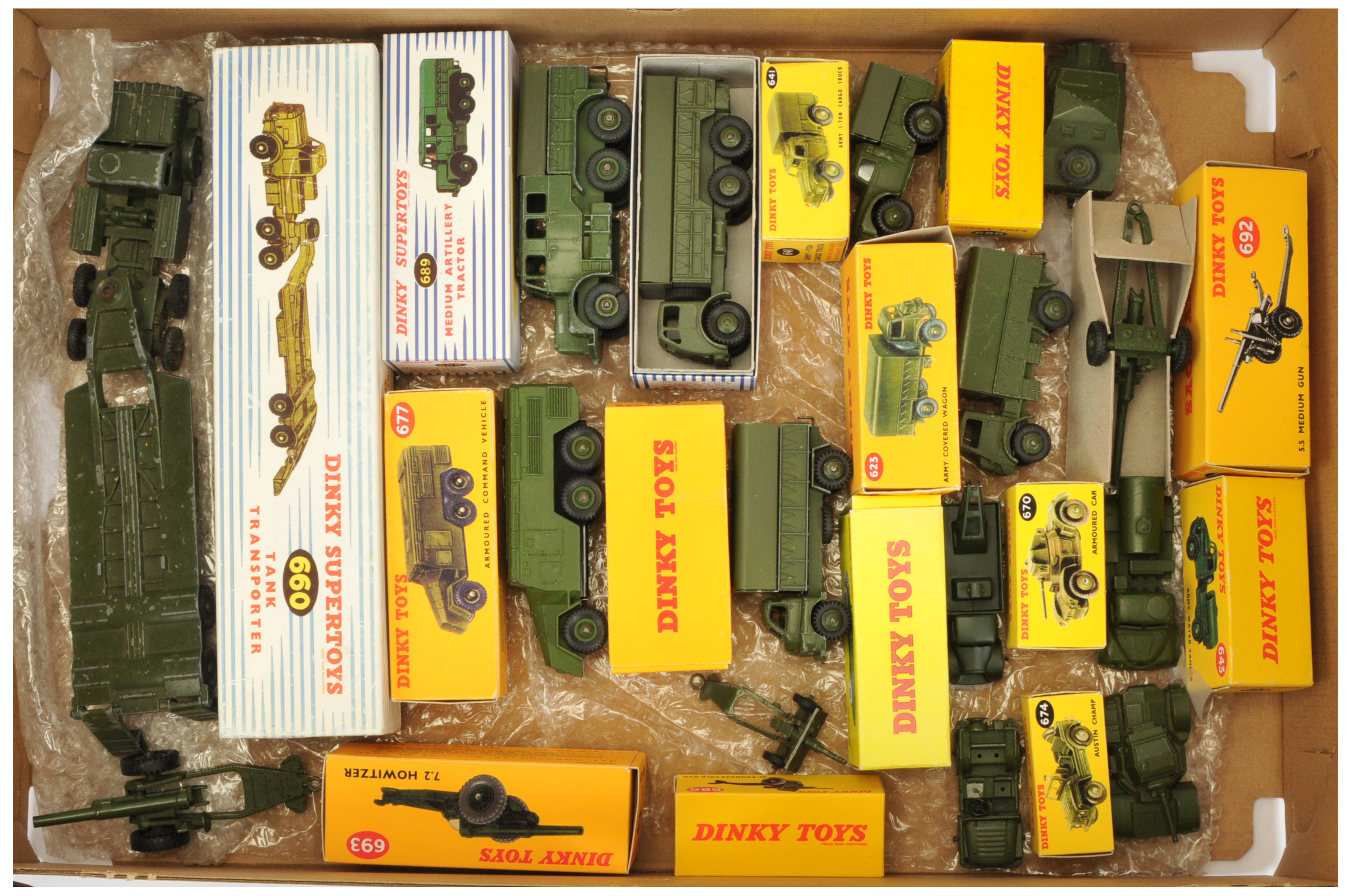 Dinky Toys Military A Group Of 15 To Include - 660 Mighty Antar Tank ...