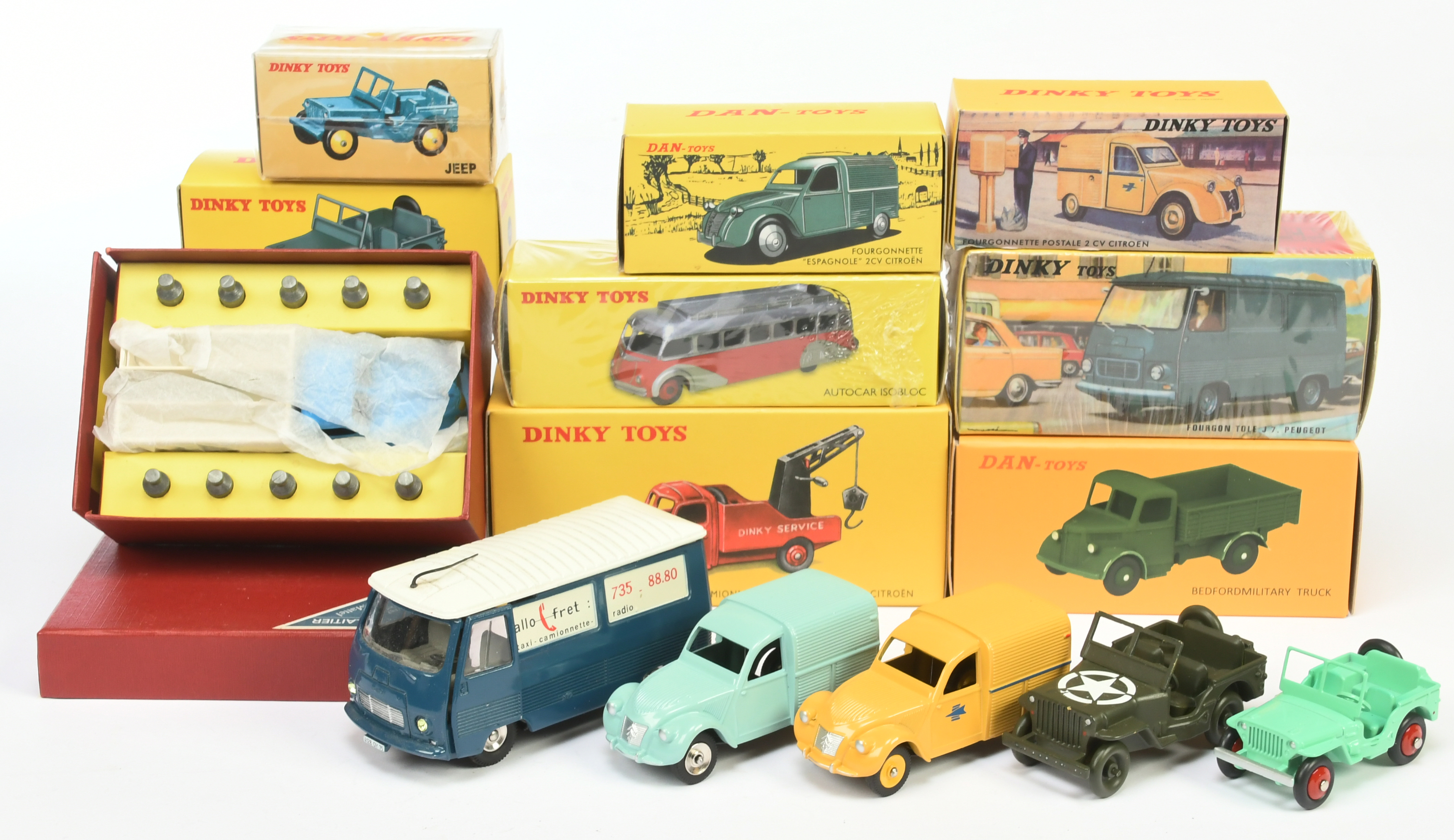 Dinky Toys (Atlas & Dan Toys) A Group Of 9 To Include - 29E Autocar ...