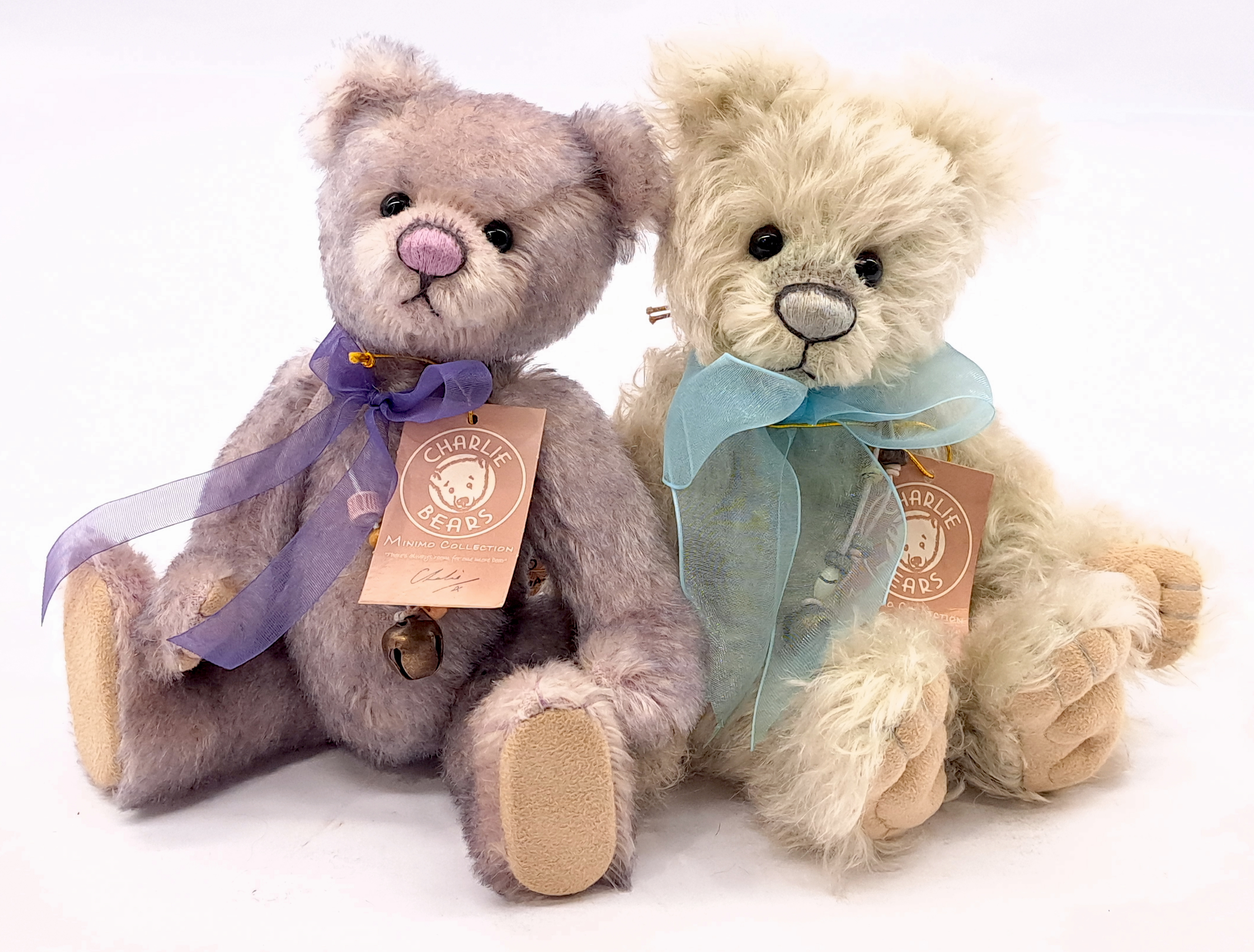 Charlie Bears Minimo Collection teddy bear pair: (1) Bubbles, LE 228/ ...