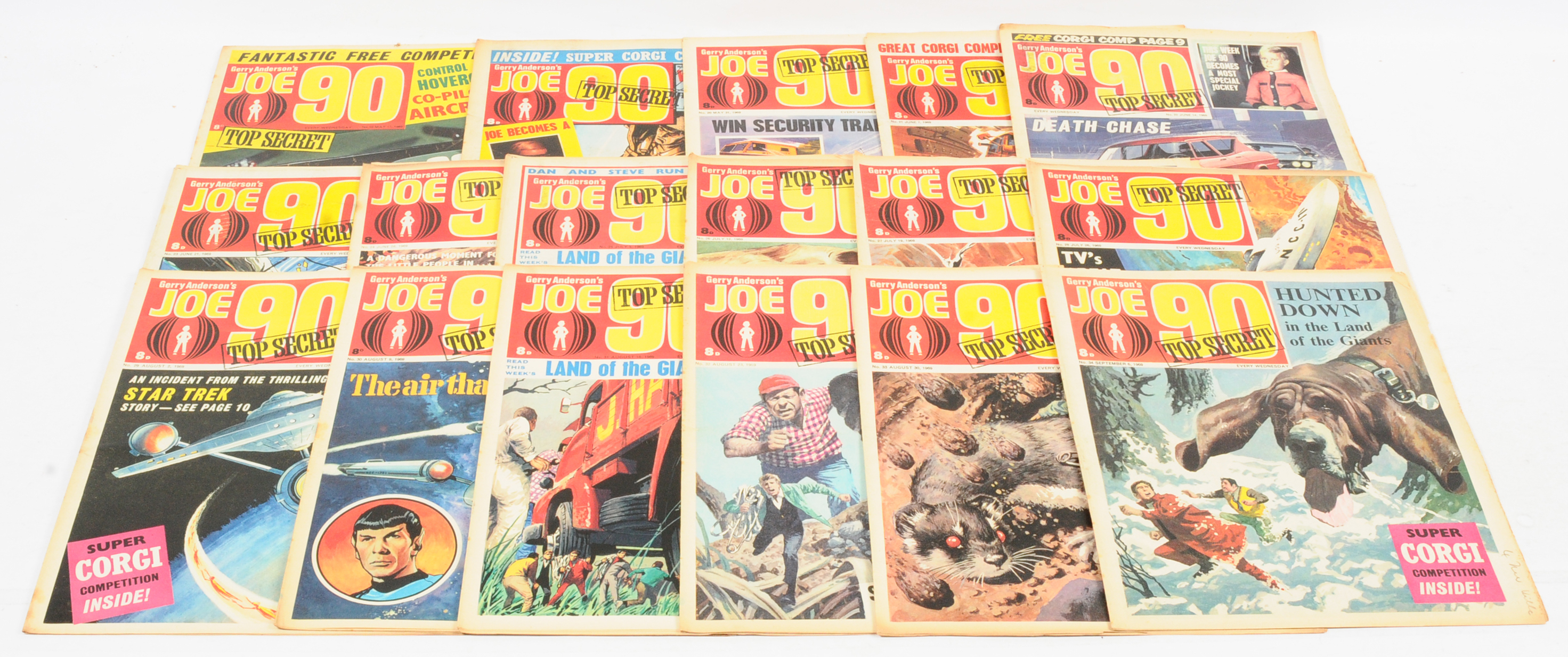 Gerry Anderson’s Joe 90: Top Secret #1 to #34 Complete Series (1969 ...