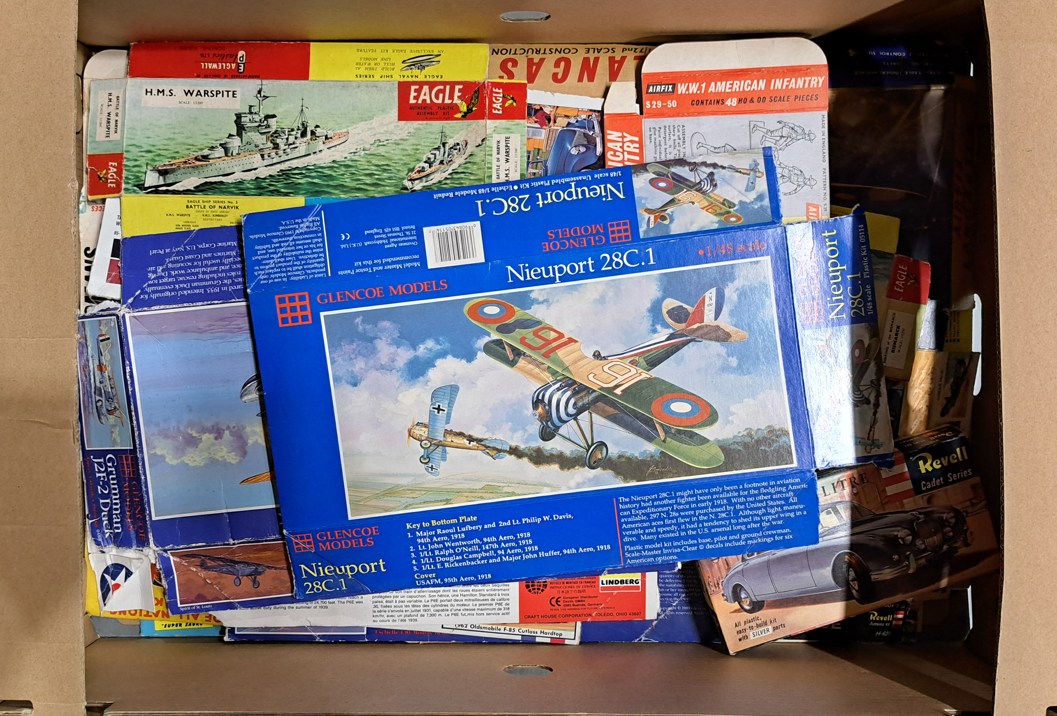 Aurora, Airfix, Hawk, Revell, Eagle and similar, a Large Collection ...